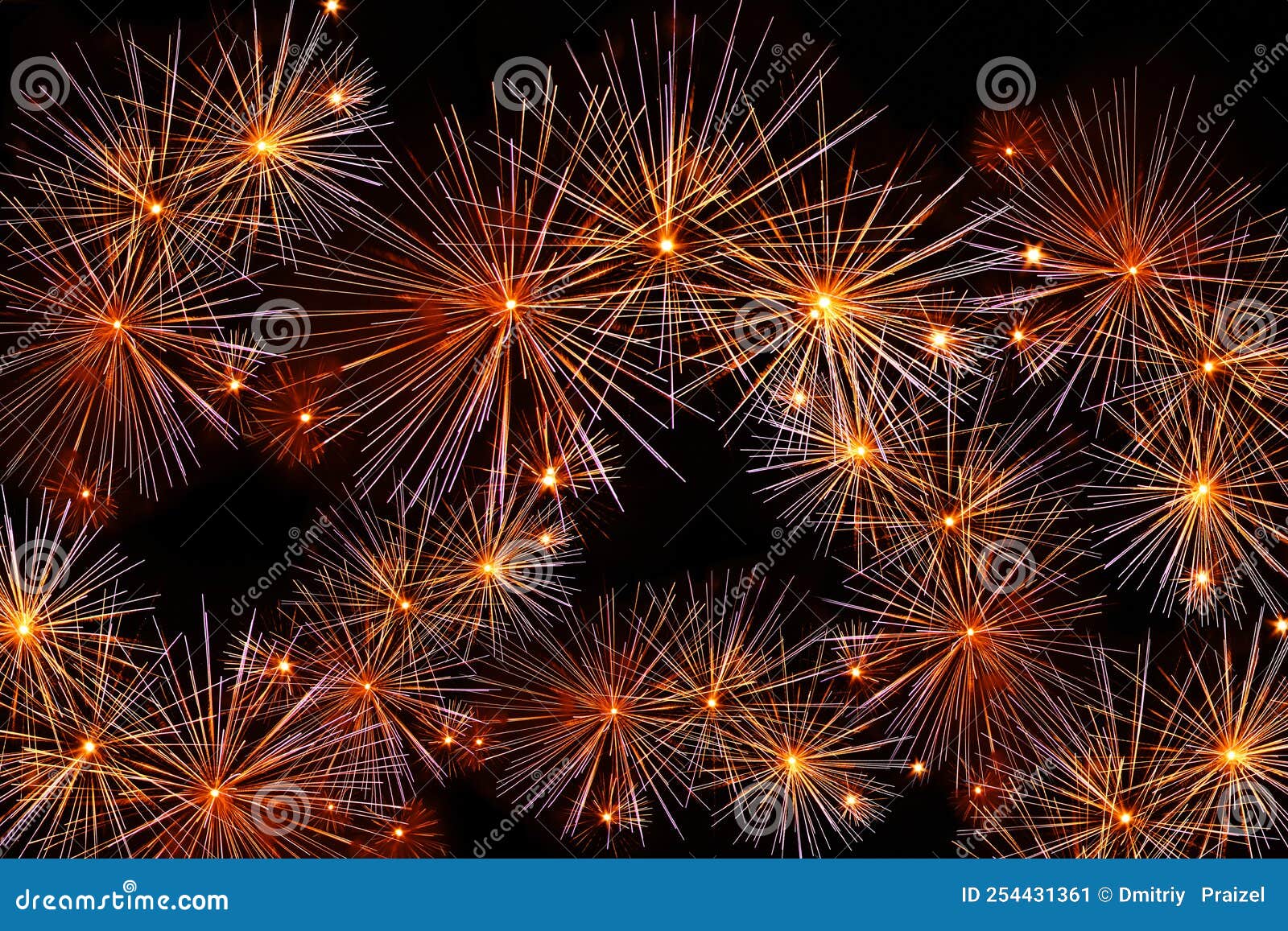 Abstract Background, Bright Explosions Fireworks Black Background Stock ...
