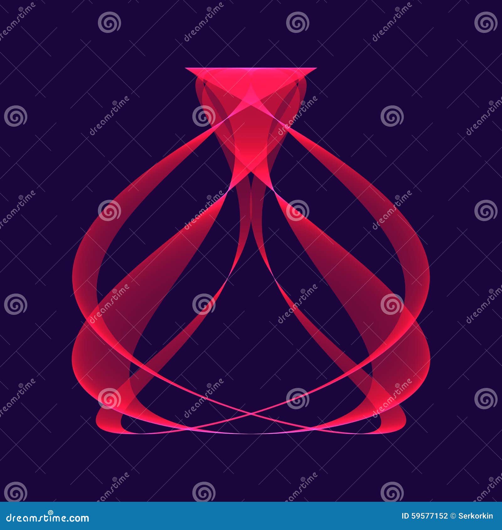 Abstract Background. Bright Pink Lines. Geometric Pattern in Pink ...