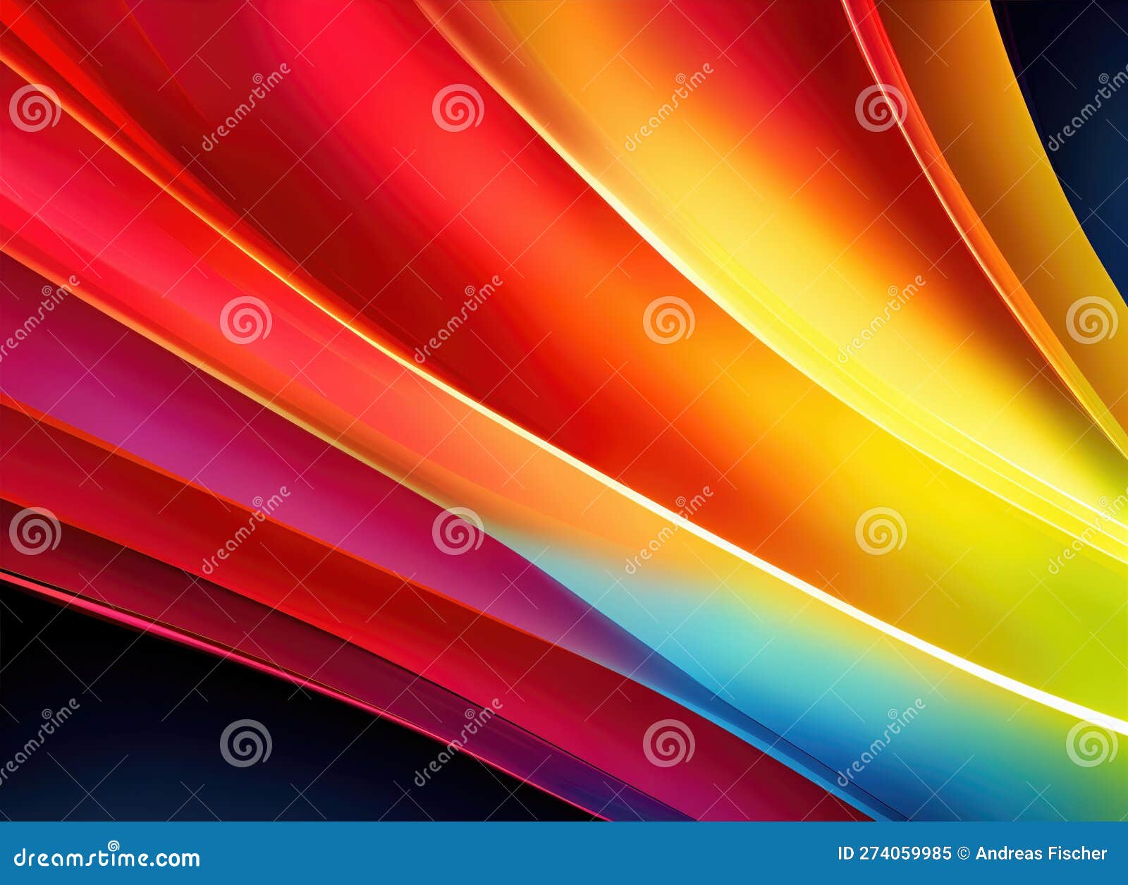 Abstract Background in Bright Rainbow Colors. Stock Image - Image of ...