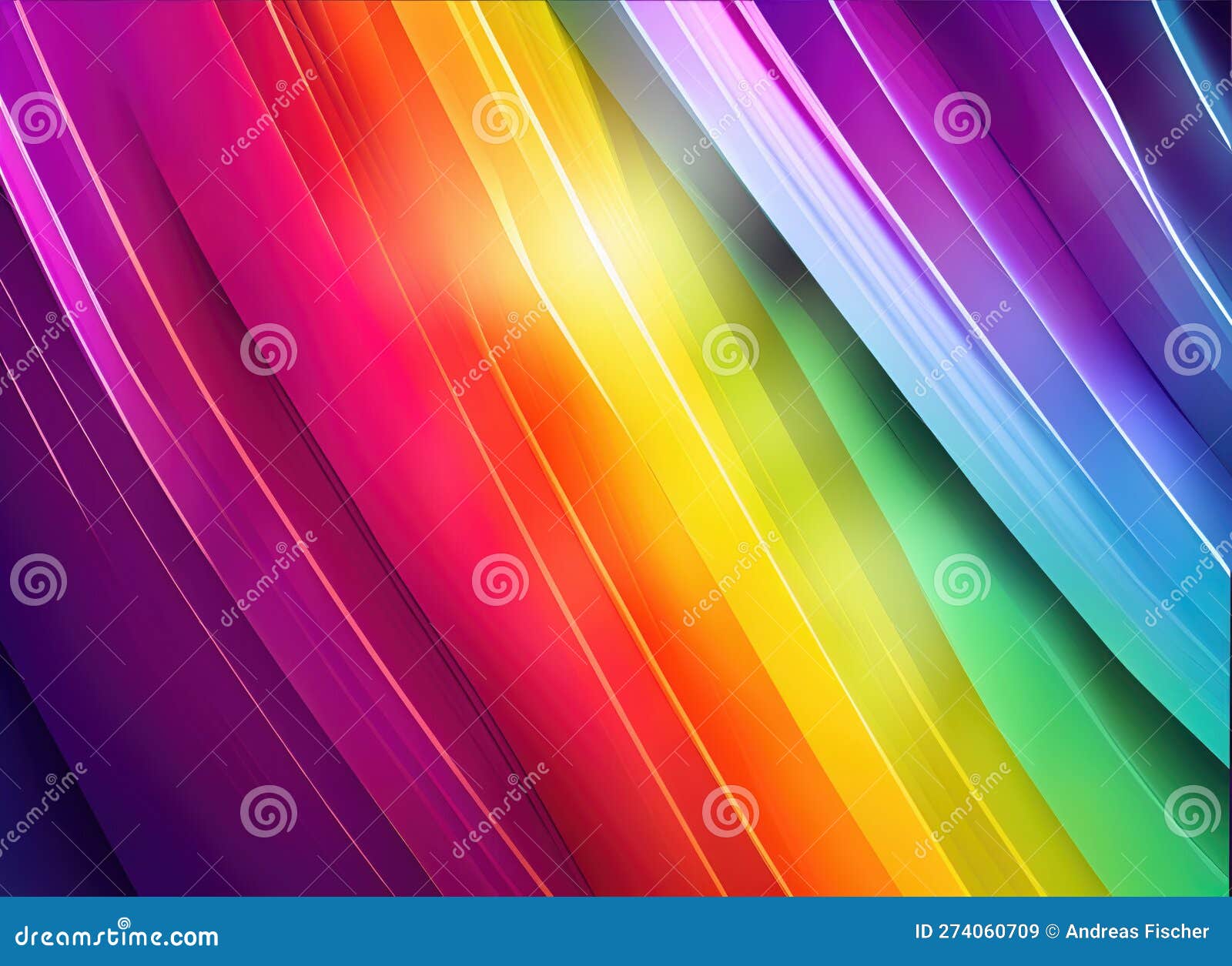 Abstract Background in Bright Rainbow Colors. Stock Image - Image of ...