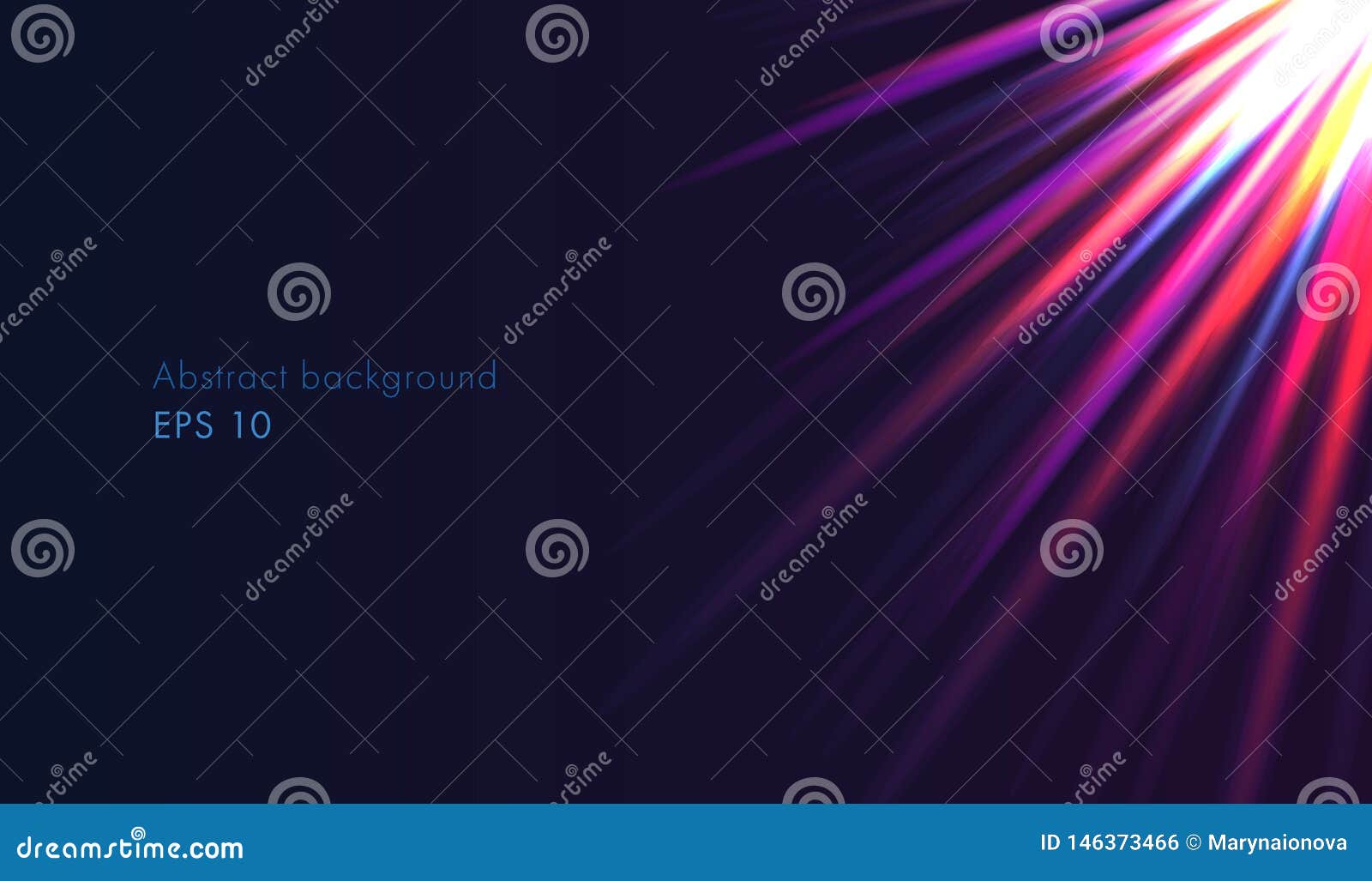 Abstract Background, Bright Rays of Light in the Corner Stock Vector ...