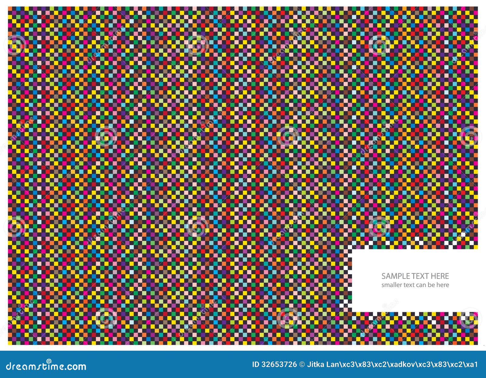 Abstract Background with Bright Squares Stock Illustration ...