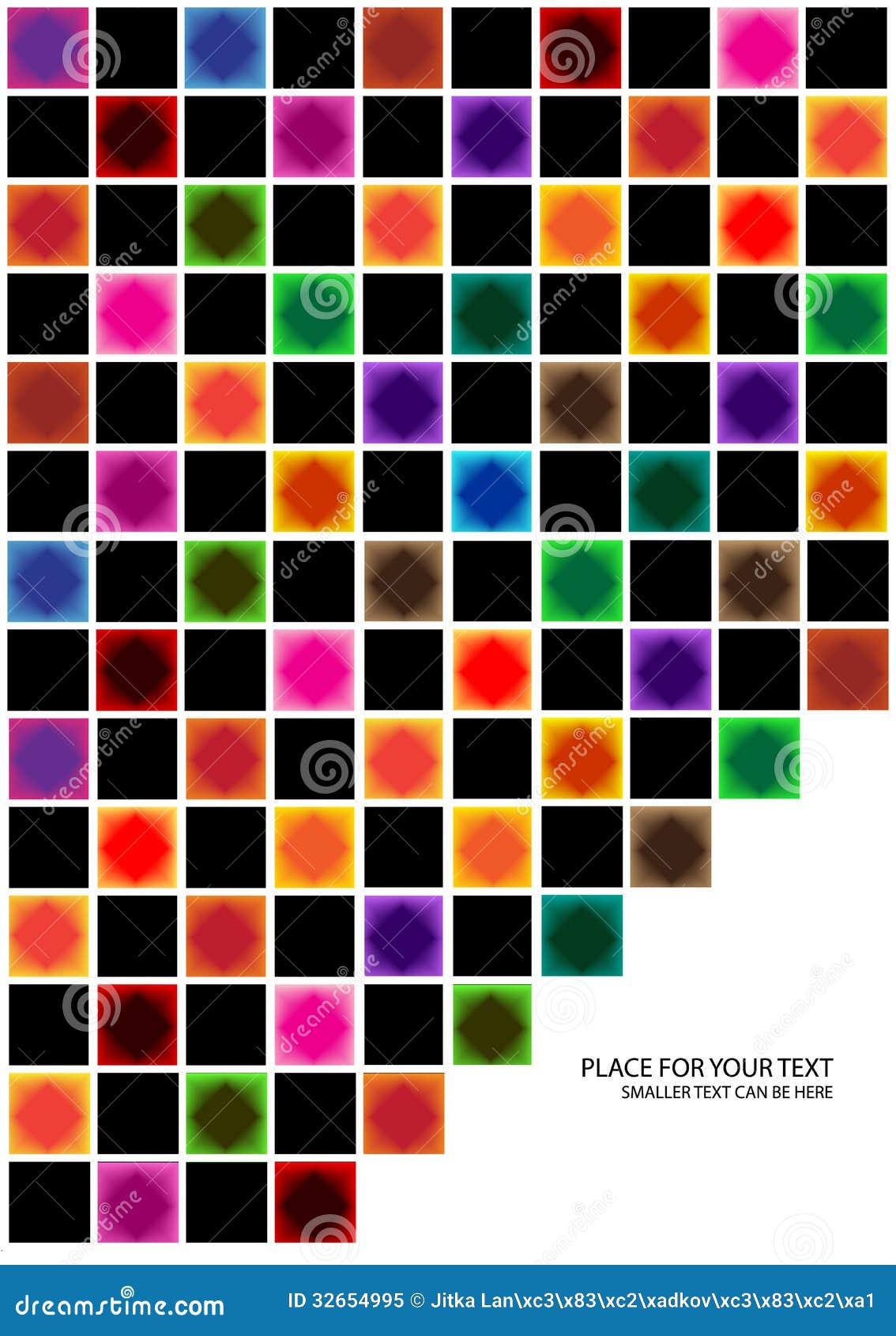 Abstract Background with Bright Squares Stock Vector - Illustration of ...