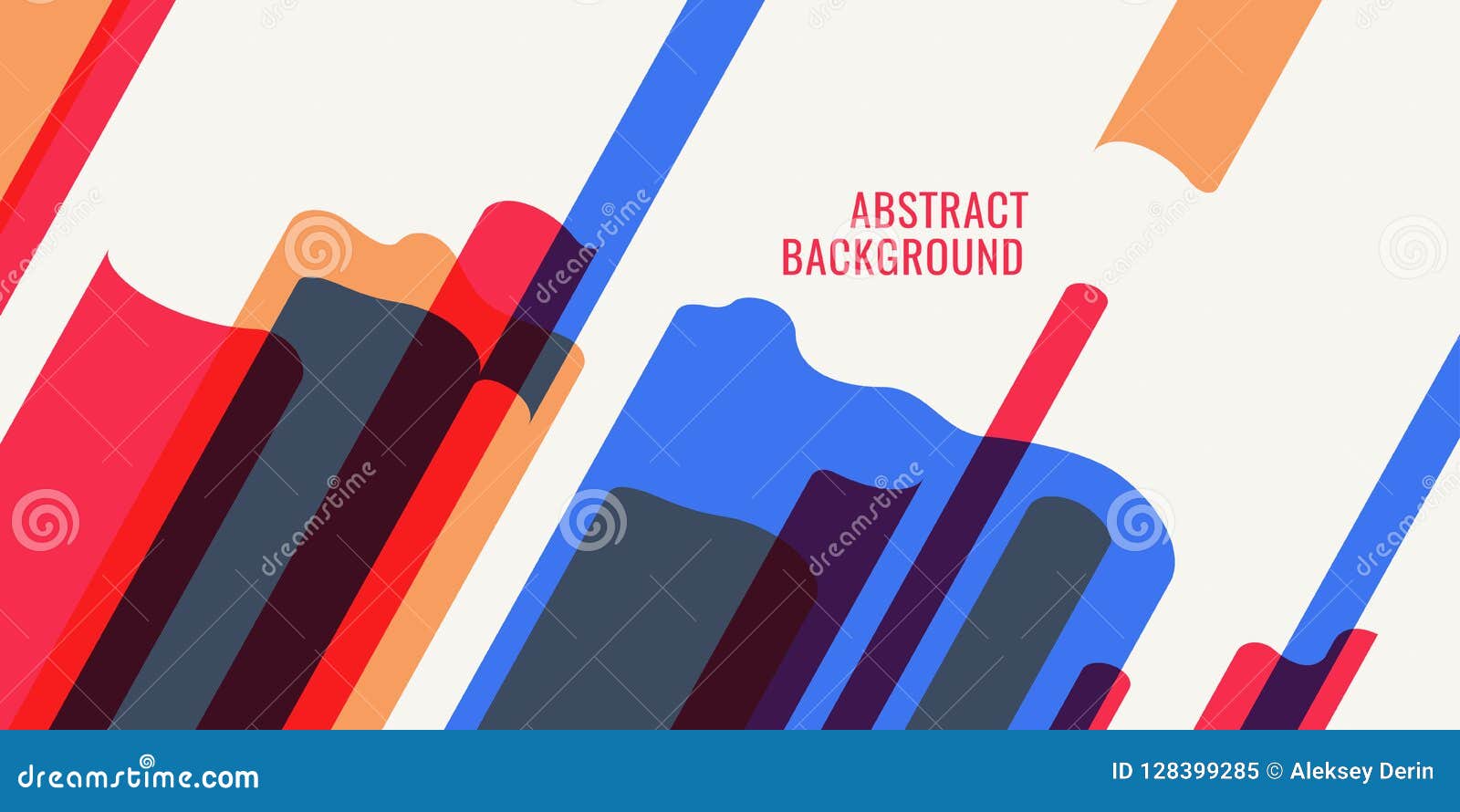 Abstract Background with Bright Stripes in Minimalist Flat Style. Stock ...