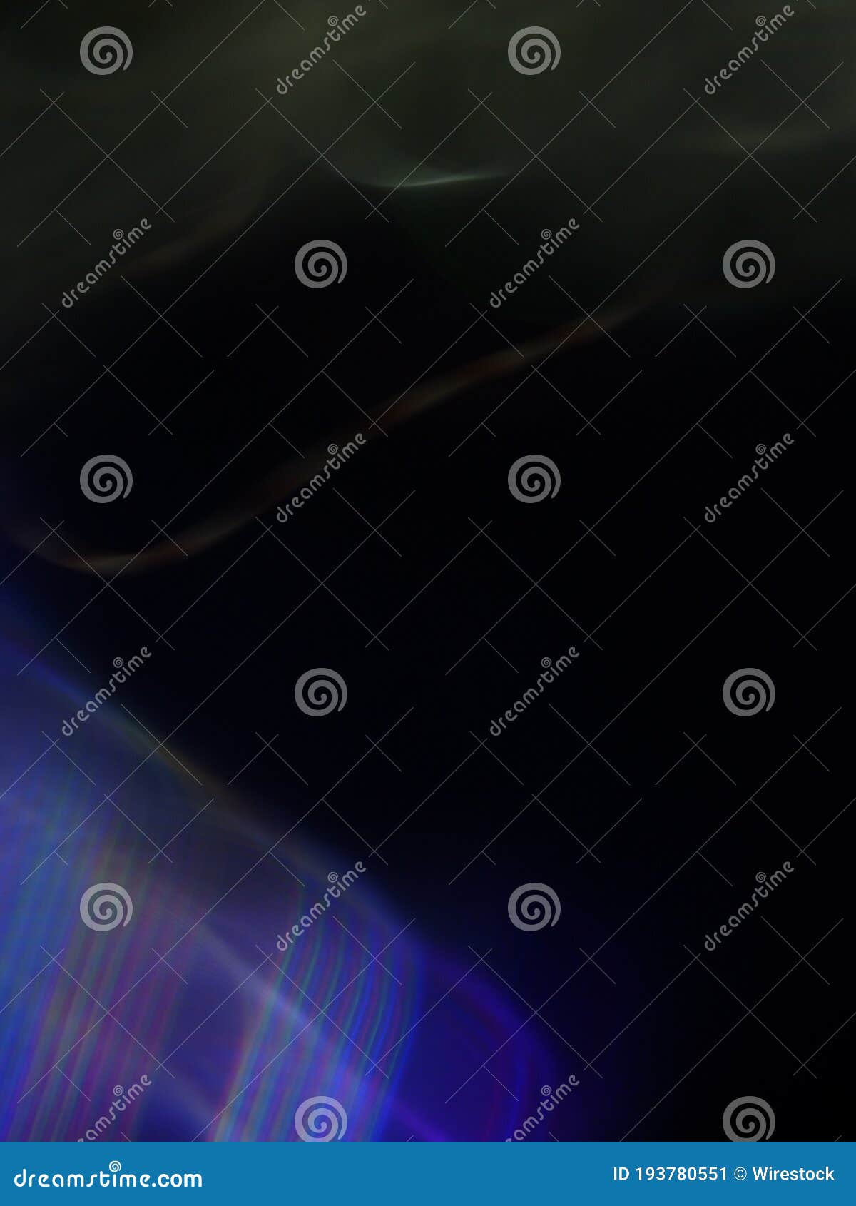 Abstract Background with Bright Threads Sliding and Bending Forms on a ...
