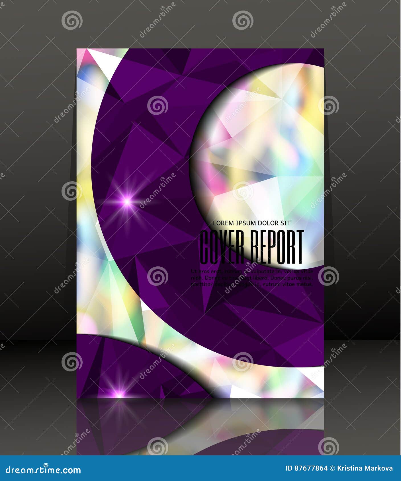 Abstract Background for Brochure, Cover. Template for the Poster ...