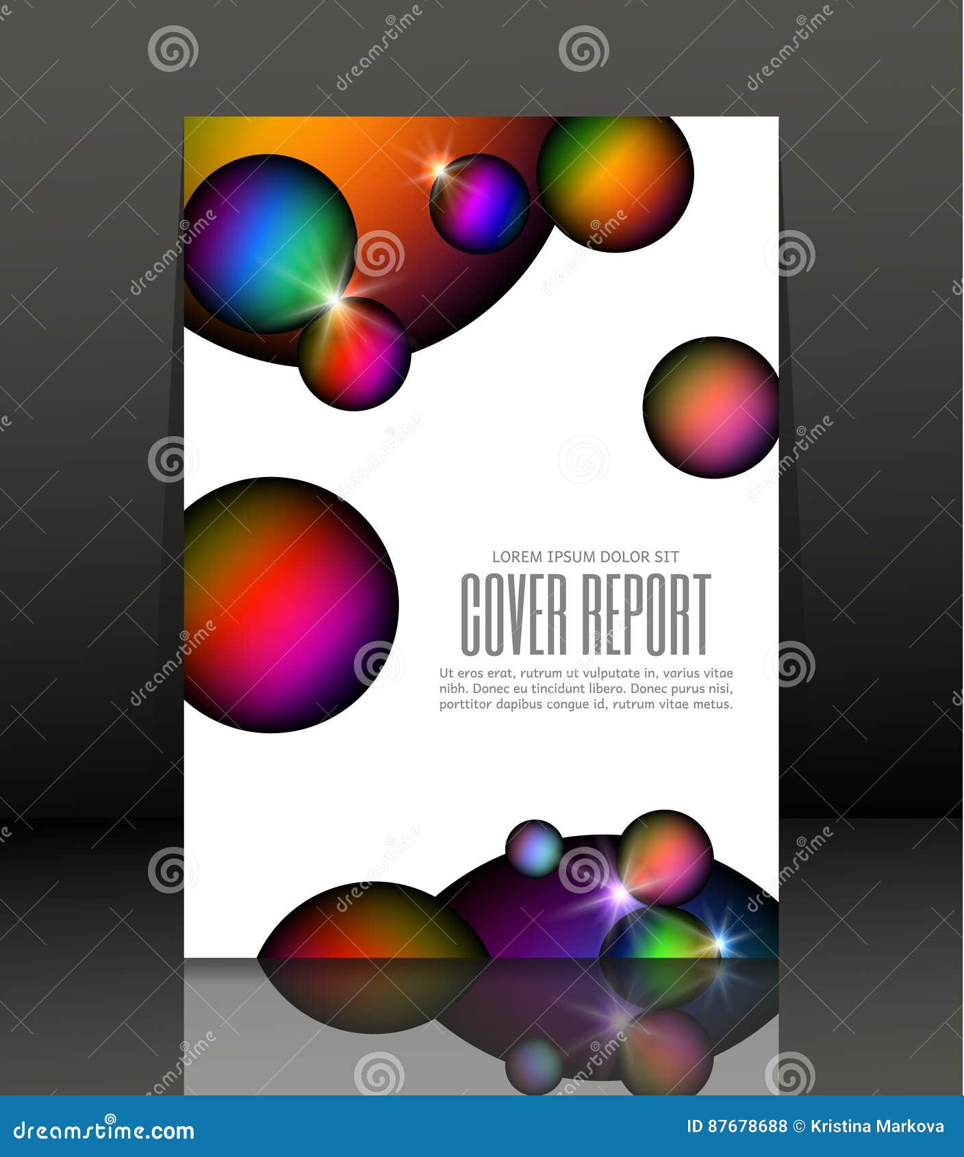 Abstract Background for Brochure, Cover. Template for the Poster ...