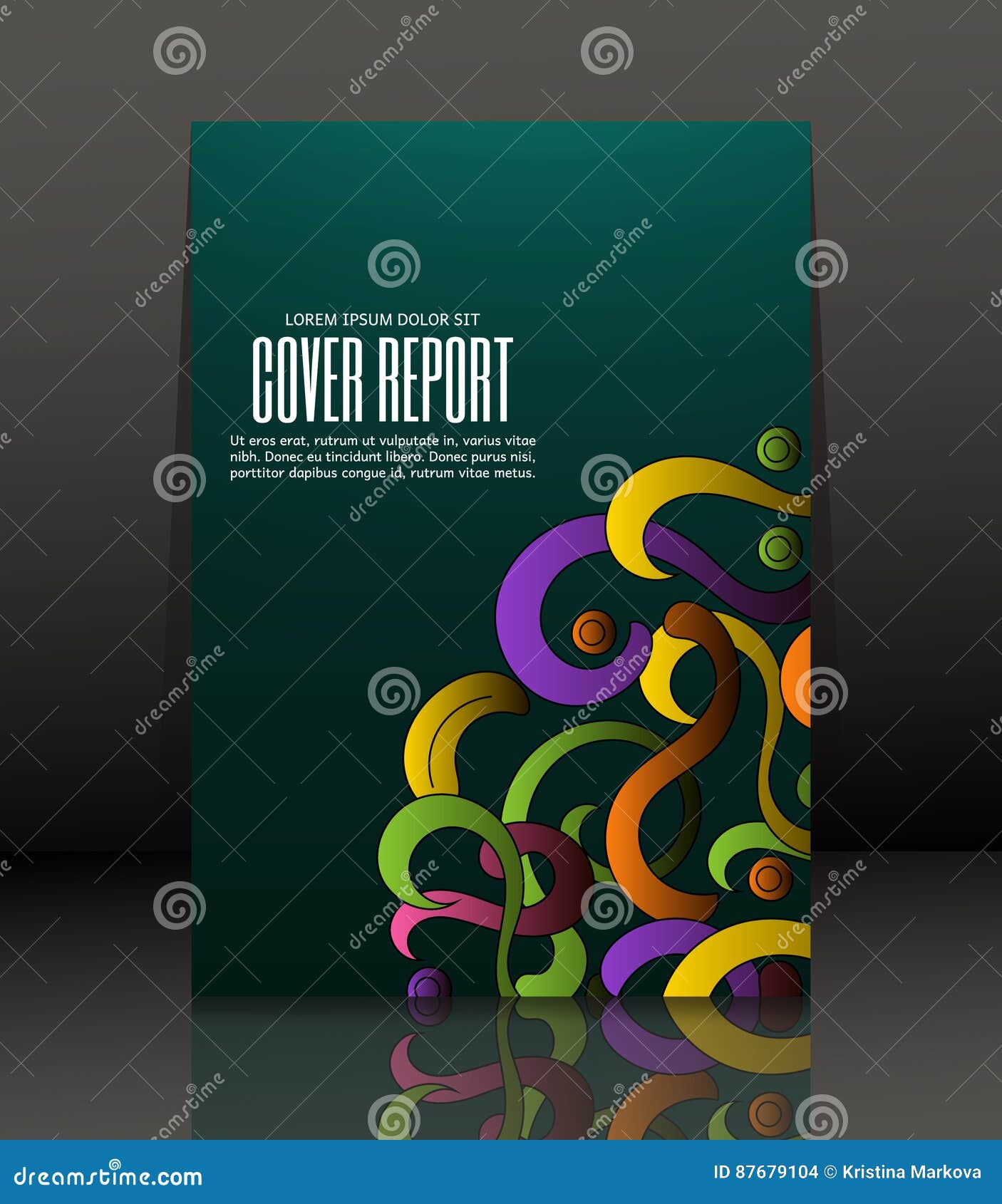 Abstract Background for Brochure, Cover. Template for the Poster ...