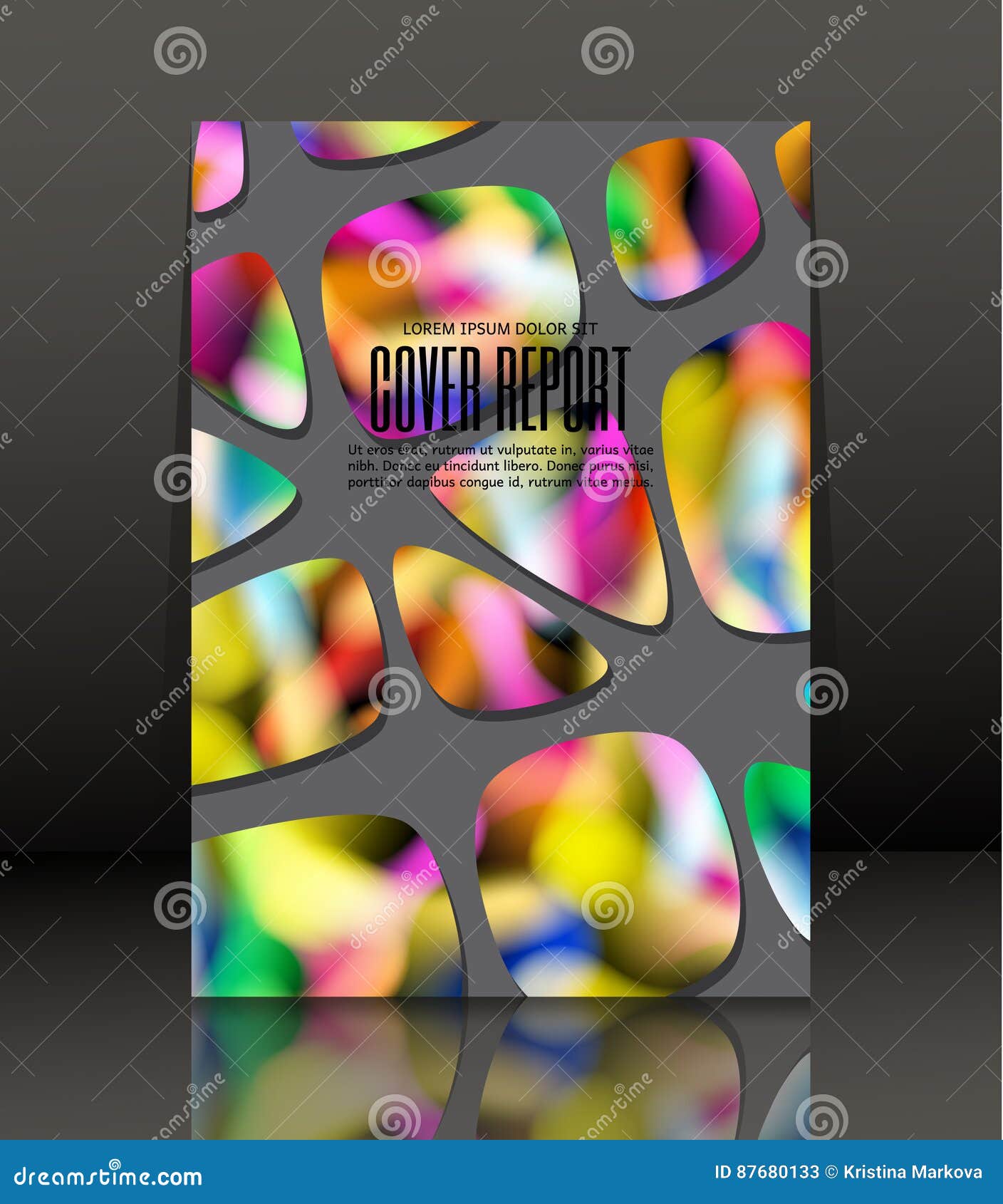 Abstract Background for Brochure, Cover. Template for the Poster ...