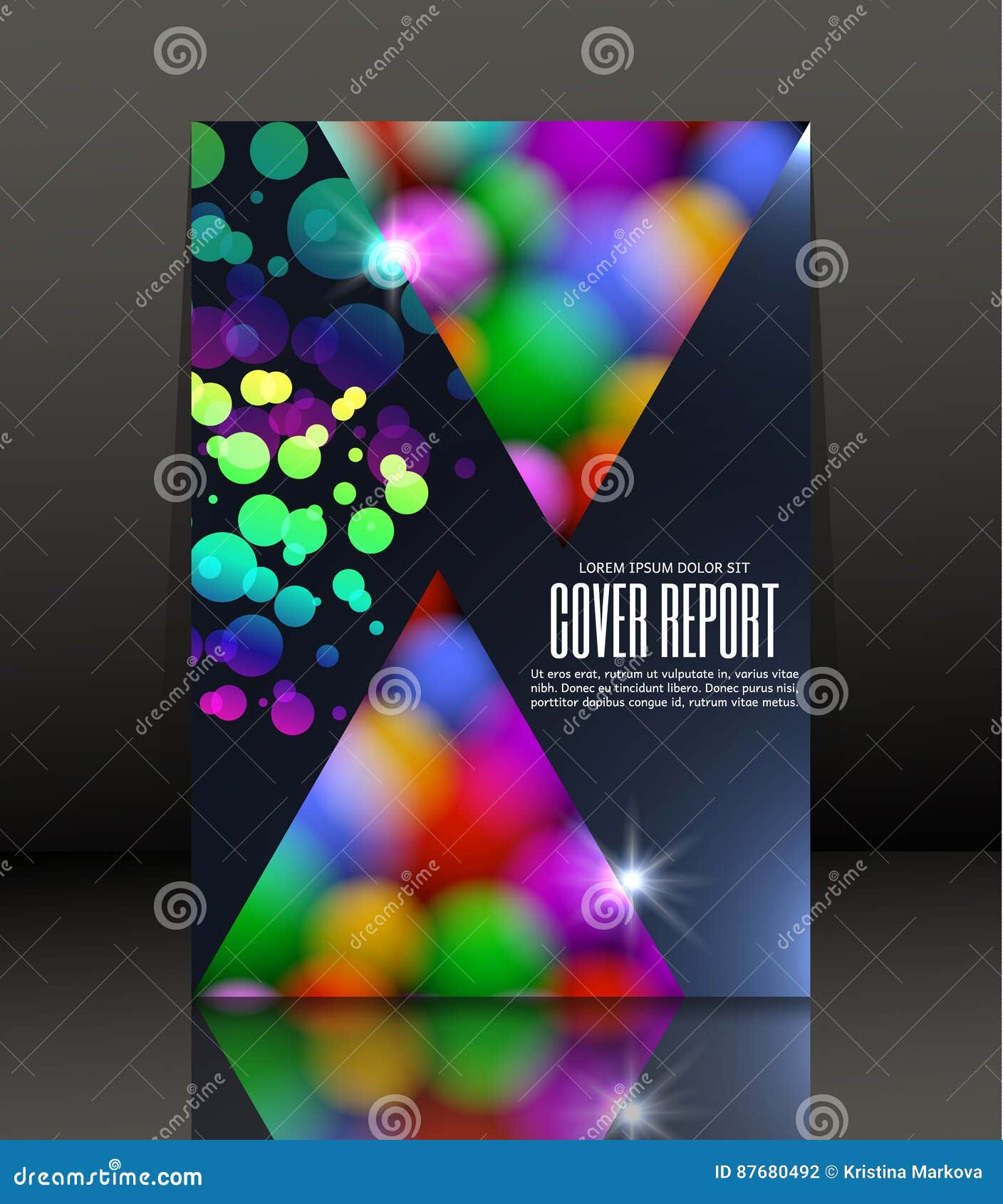 Abstract Background for Brochure, Cover. Template for the Poster ...