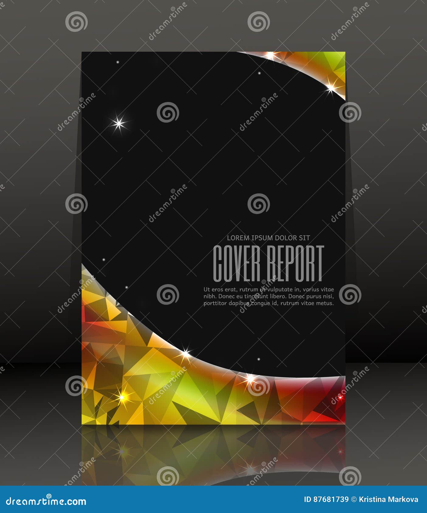 Abstract Background for Brochure, Cover. Template for the Poster ...
