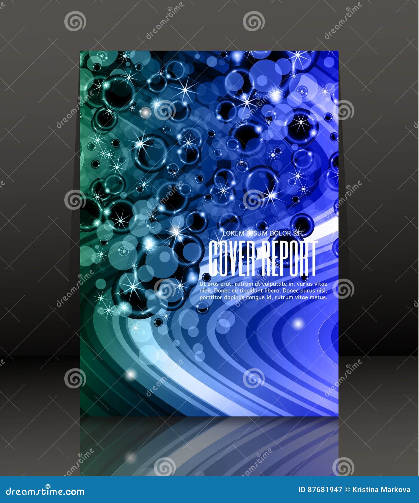 Abstract Background for Brochure, Cover. Template for the Poster ...