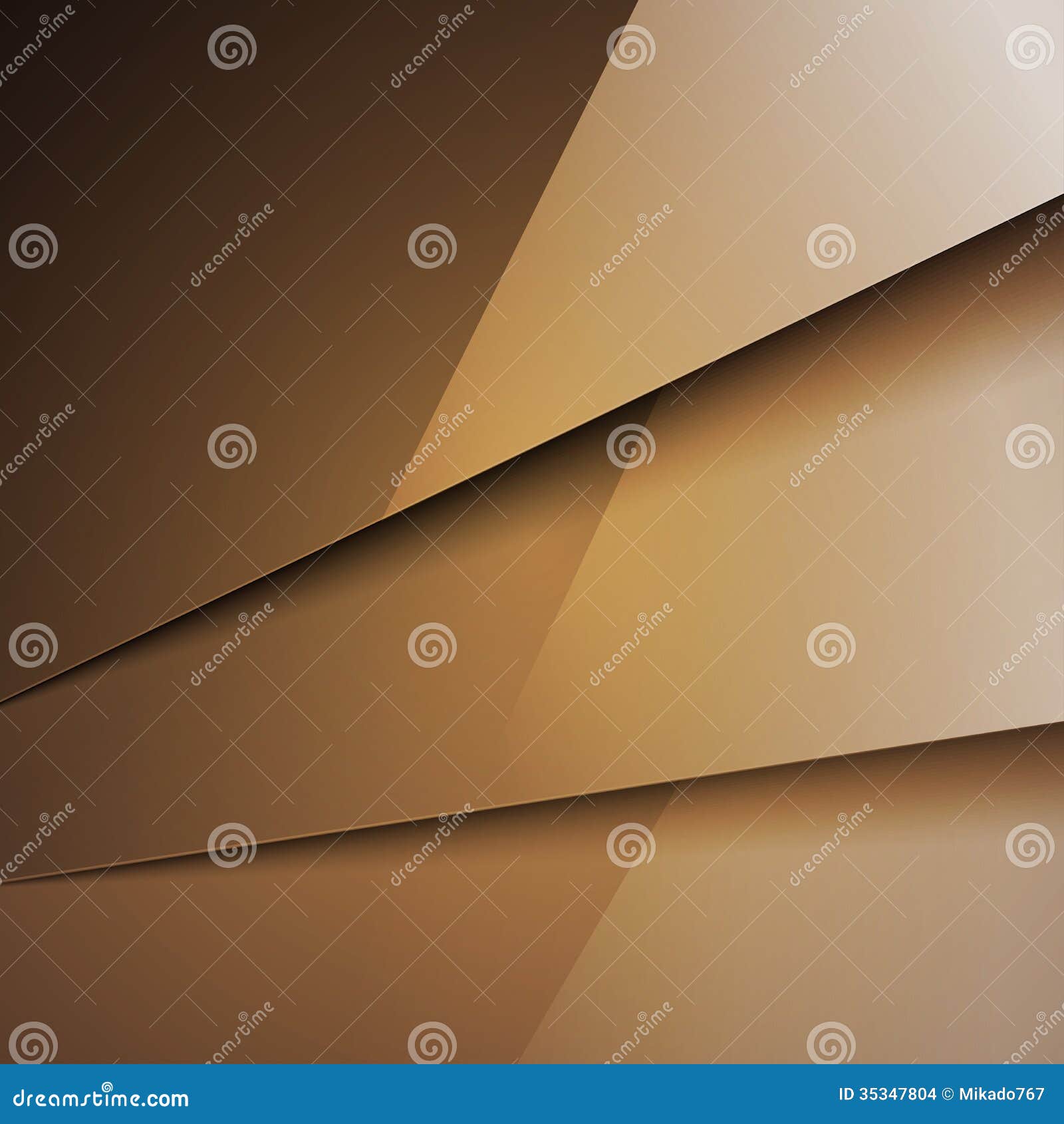 Abstract Background with Brown Paper Layers Stock Vector - Illustration ...