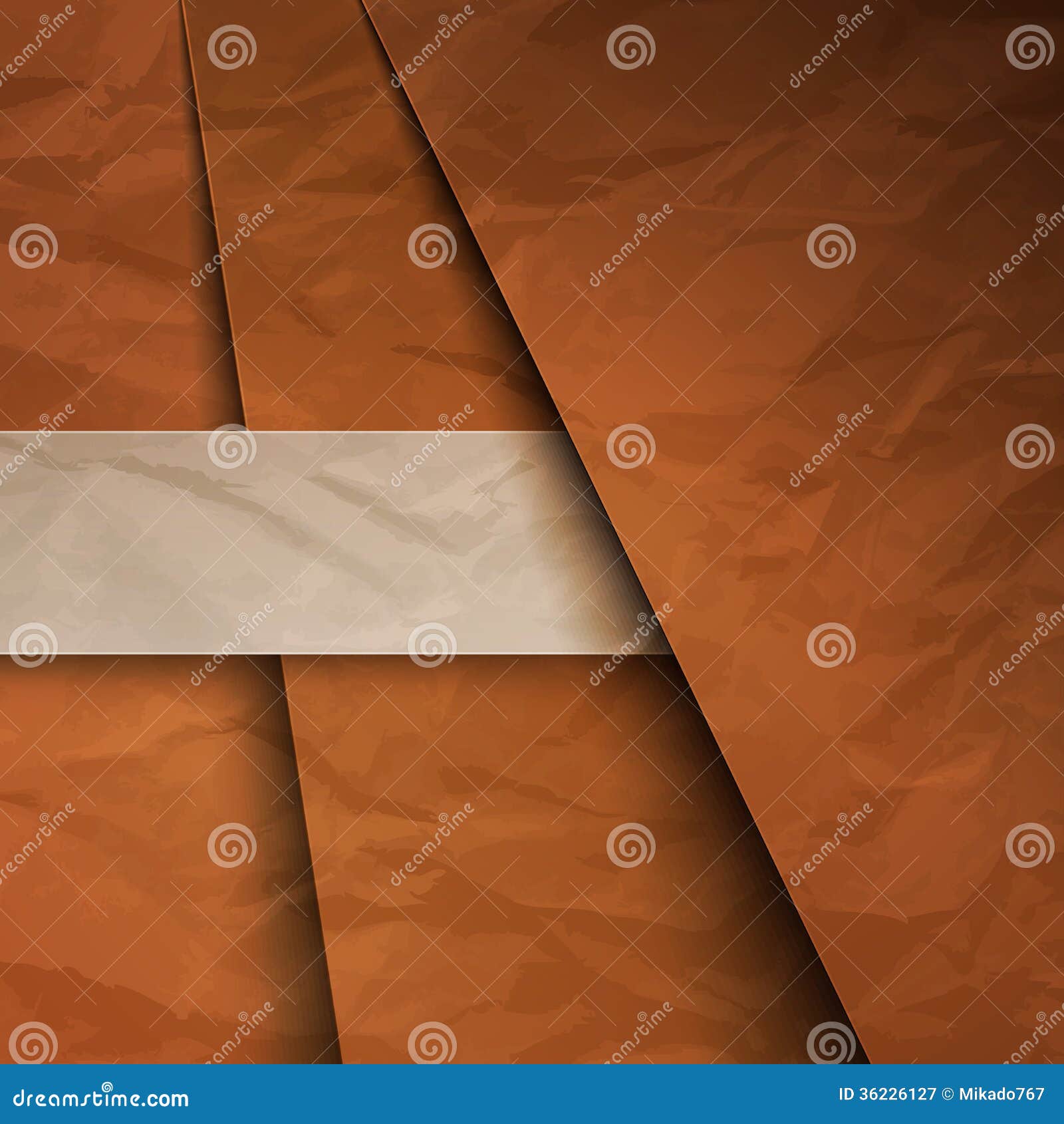Abstract Background with Brown Paper Layers Stock Illustration ...