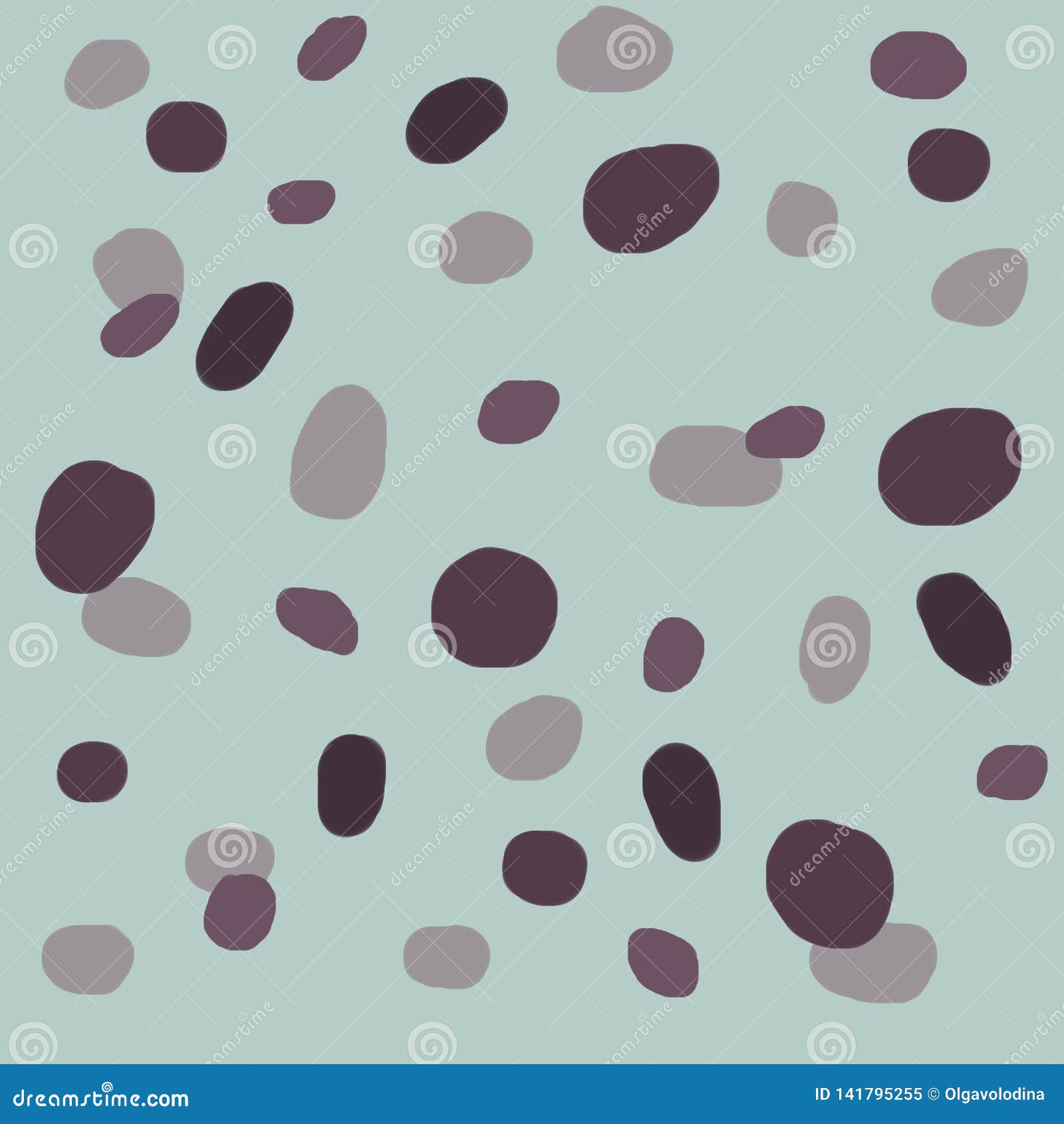 Abstract Background with Brown Spots and Circles Stock Illustration ...