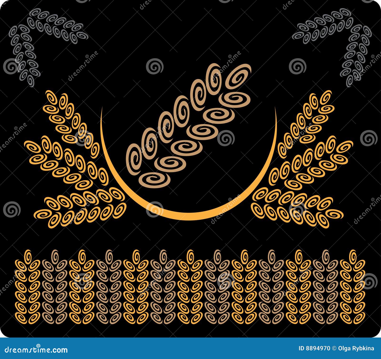 Abstract Background Brown Wheat 2 Stock Vector - Illustration of ...