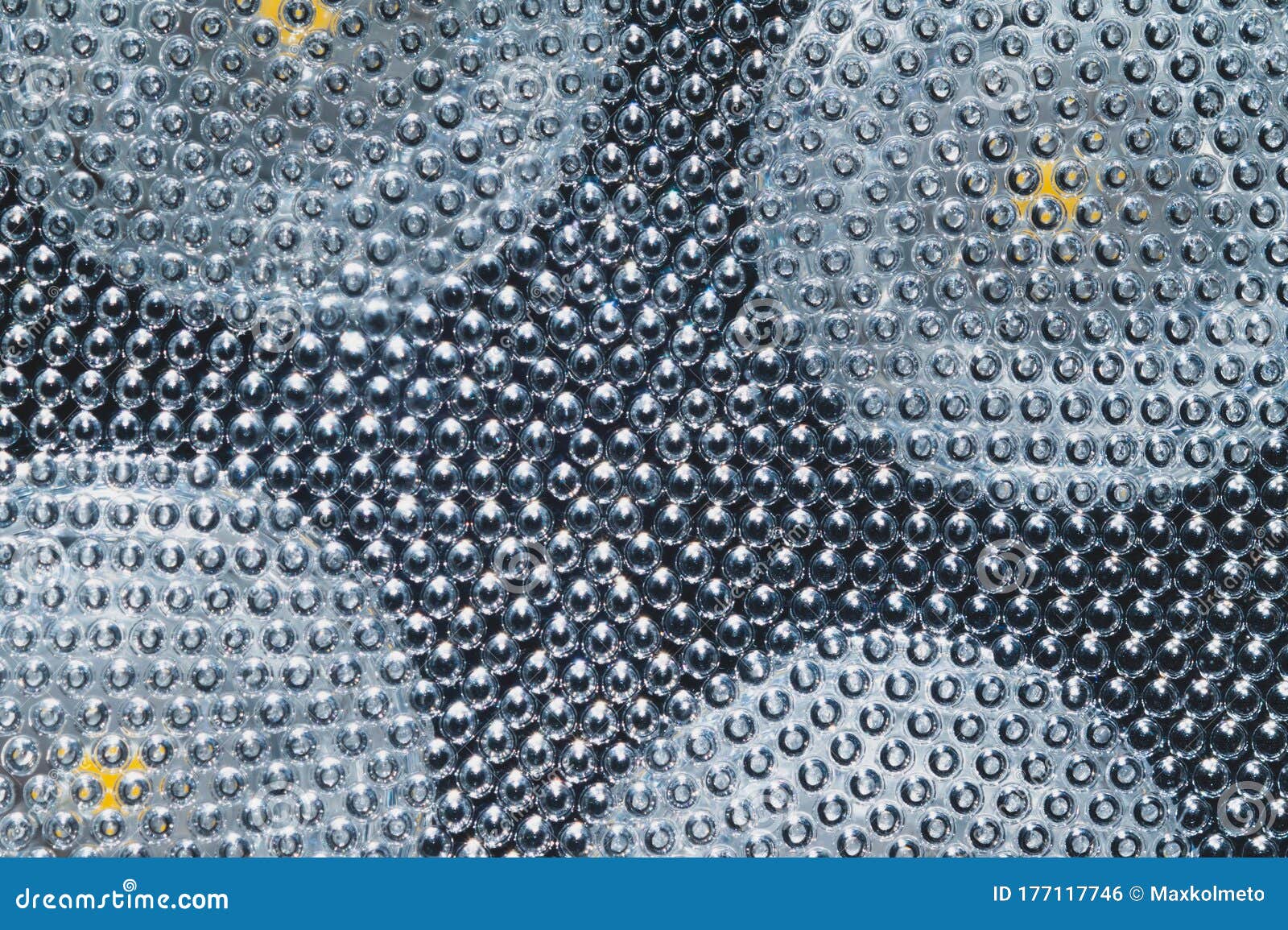 Abstract Background with Bubbles. Transparent Led Light Macro Texture ...