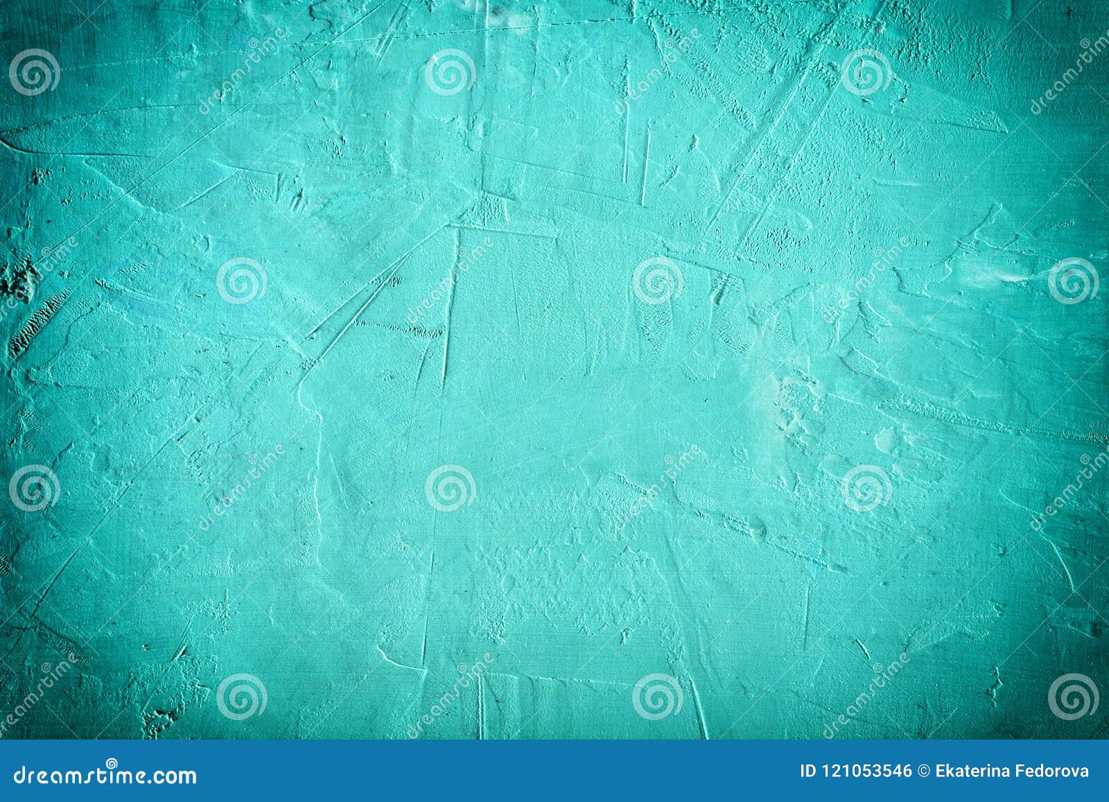 Abstract Background Bumpy Putty. Beautiful Turquoise Color, Empty Space ...