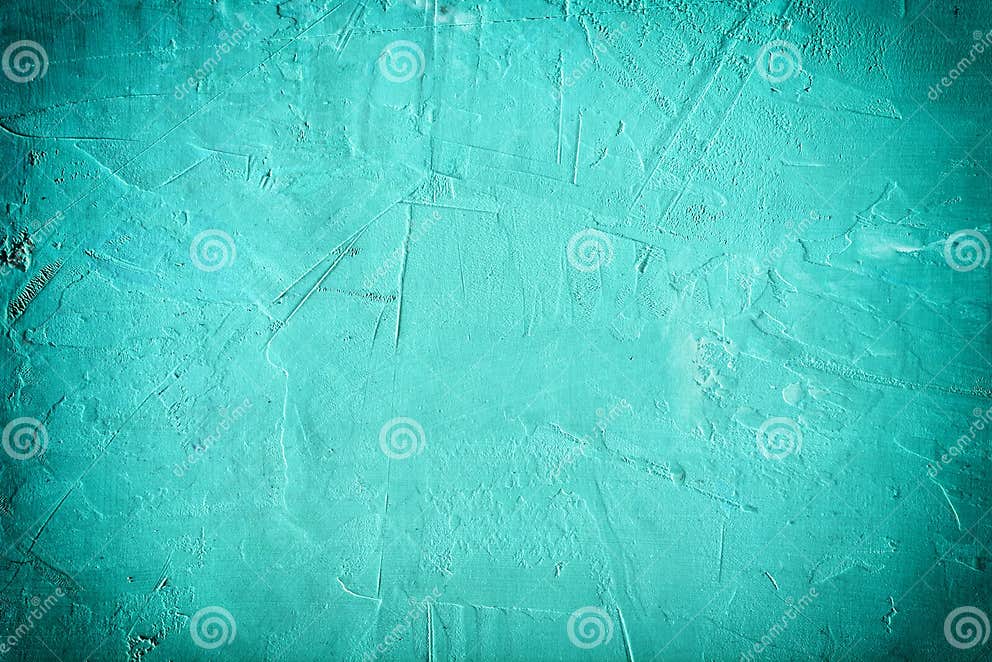 Abstract Background Bumpy Putty. Beautiful Turquoise Color, Empty Space ...