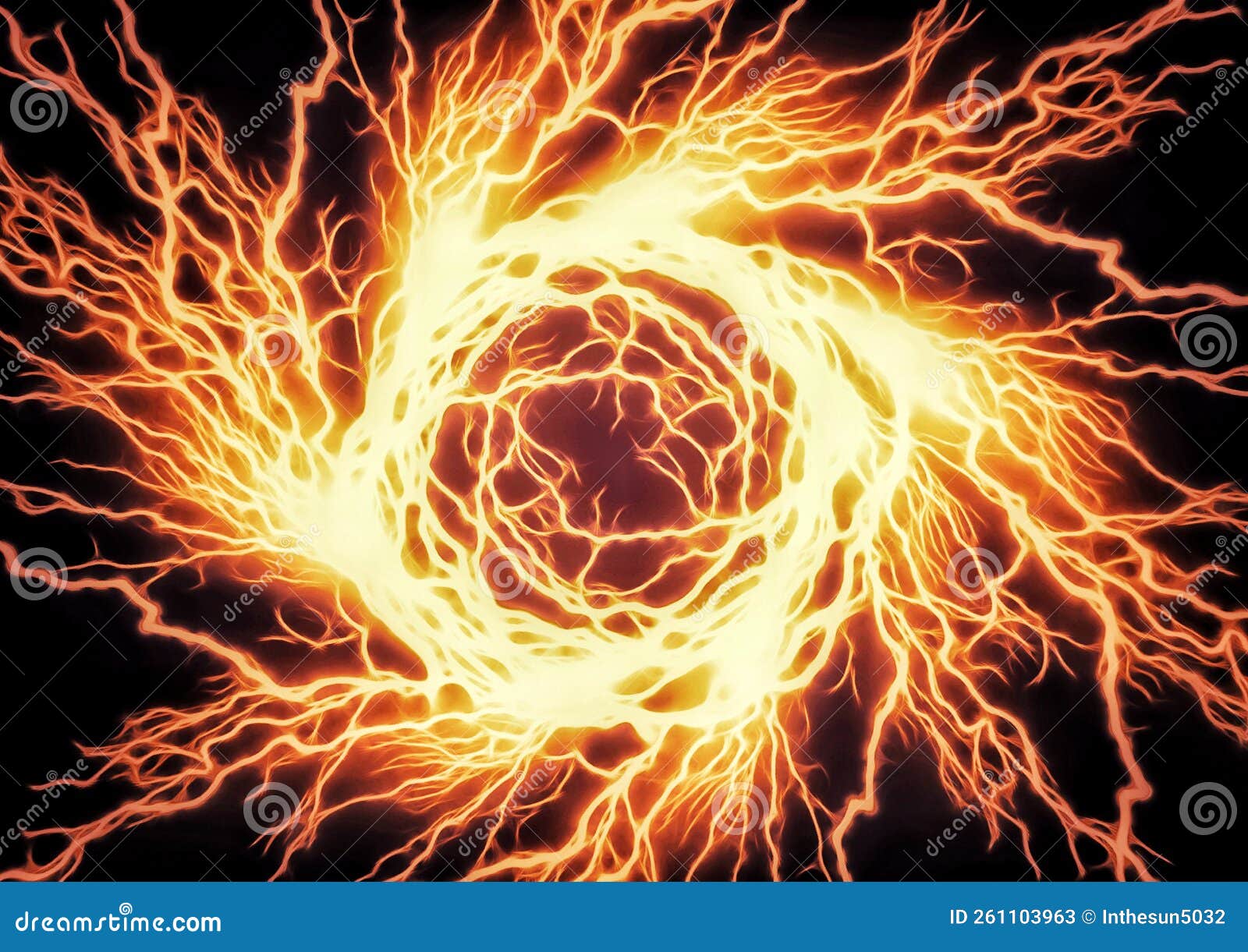 Abstract Background with Burning Flames Exploding Stock Illustration ...