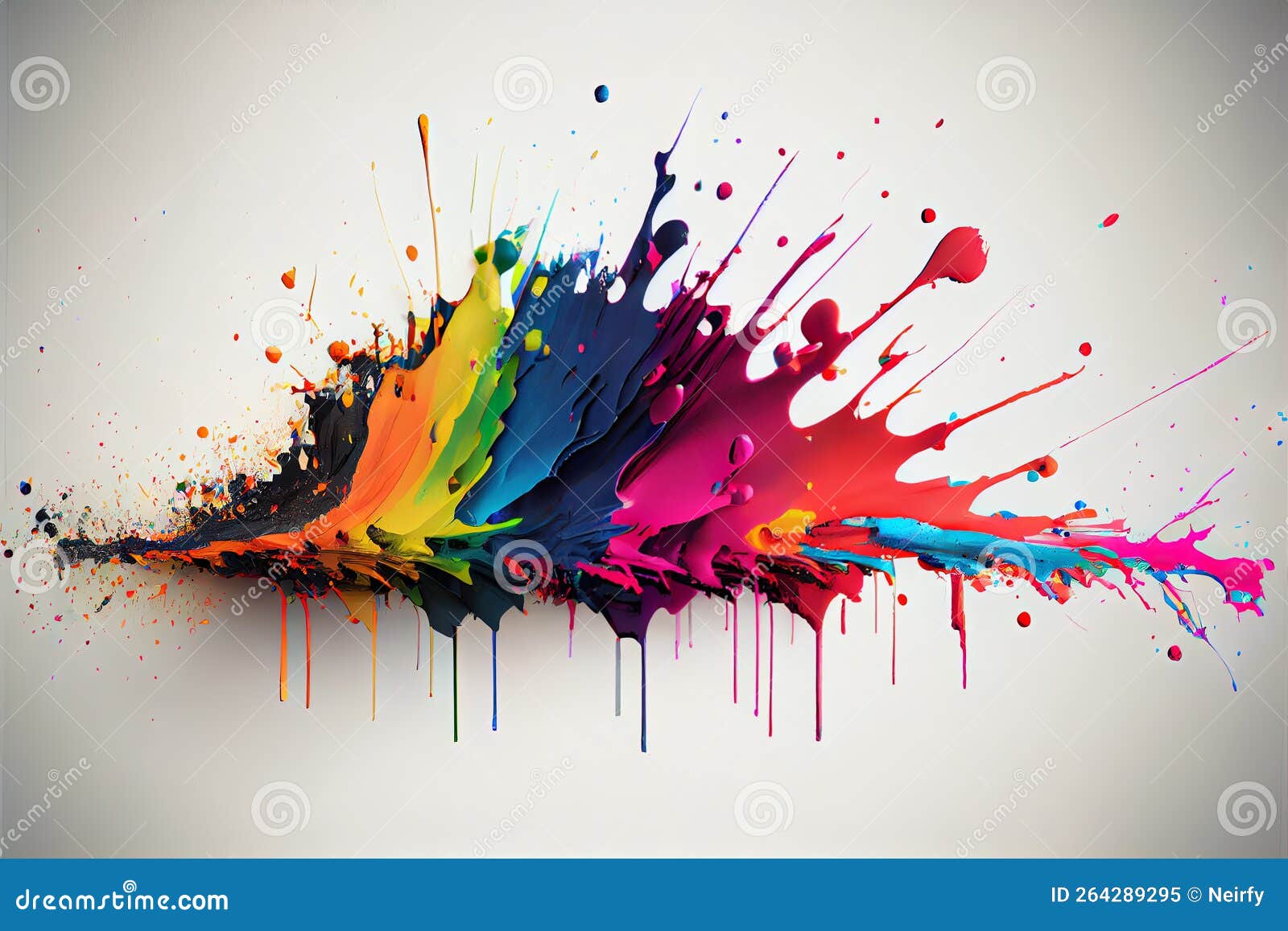 Abstract Background with Burst of Colors Stock Illustration ...