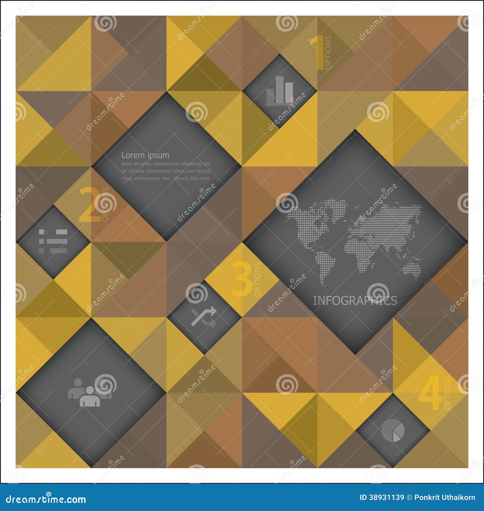 Abstract Background Business Infographic Stock Vector - Illustration of ...