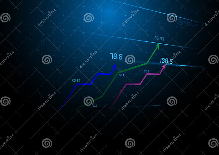 Abstract Background Business Line Pattern Up and Down Graphics Stock ...