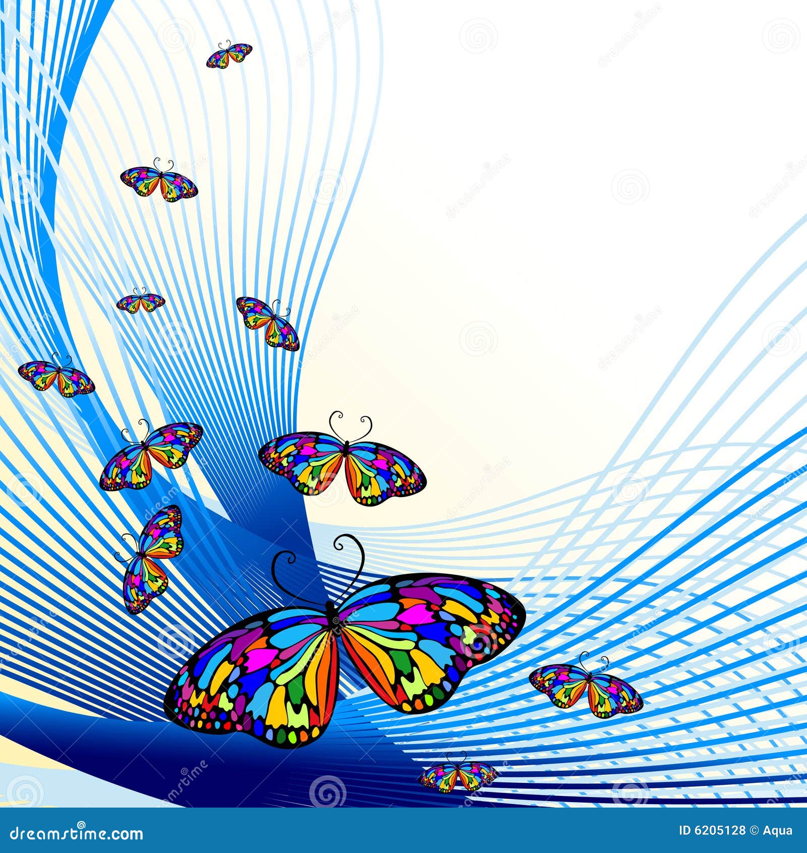 Abstract Background with Butterfly Stock Vector - Illustration of ...