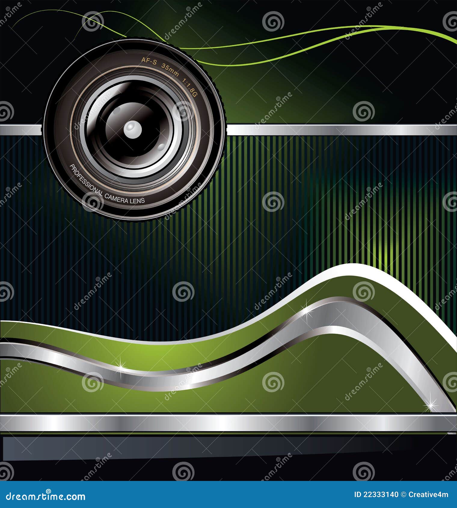 Abstract Background with Camera Lens Stock Illustration - Illustration ...