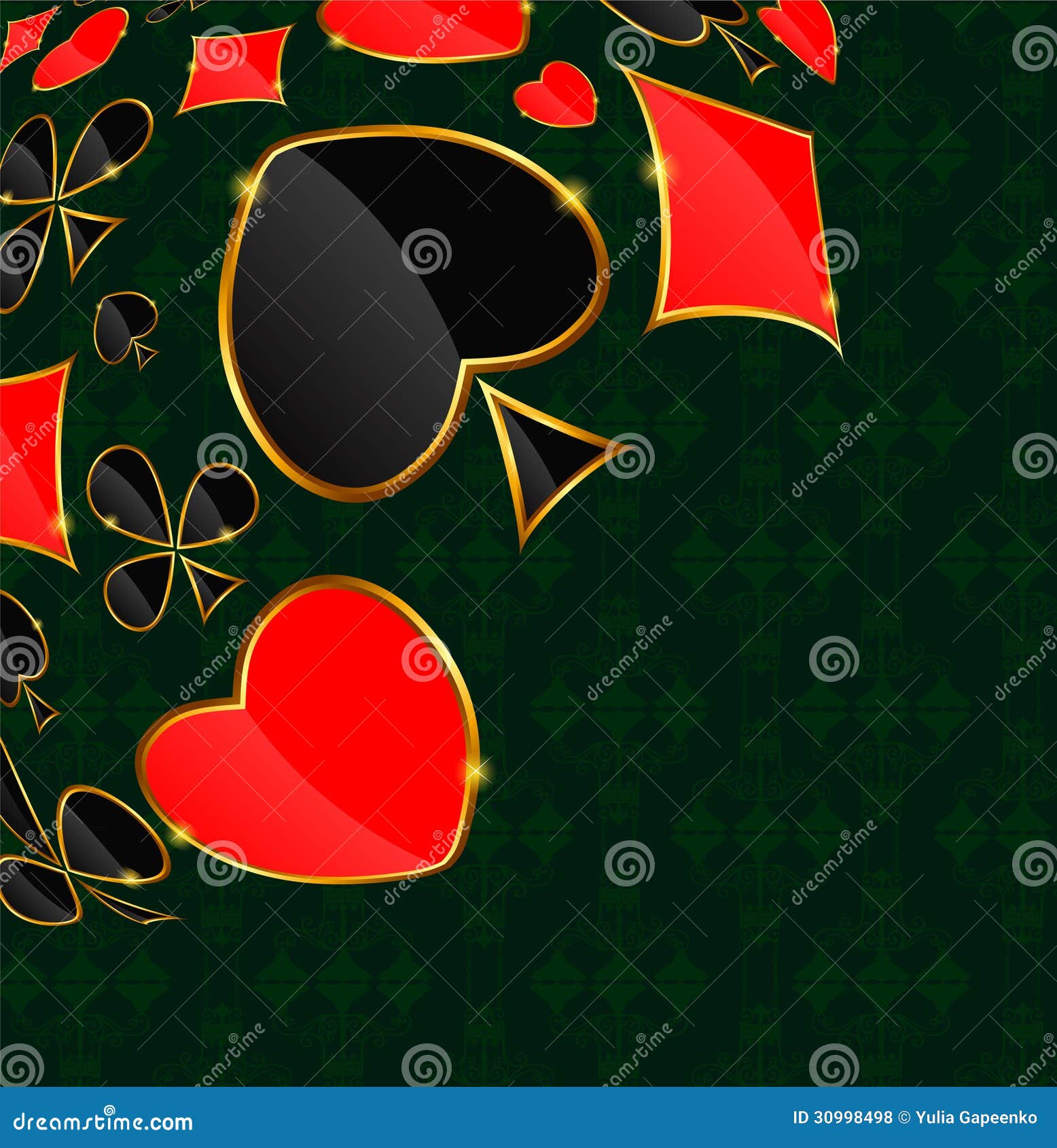 Abstract Background with Card Suits for Design. Stock Vector ...