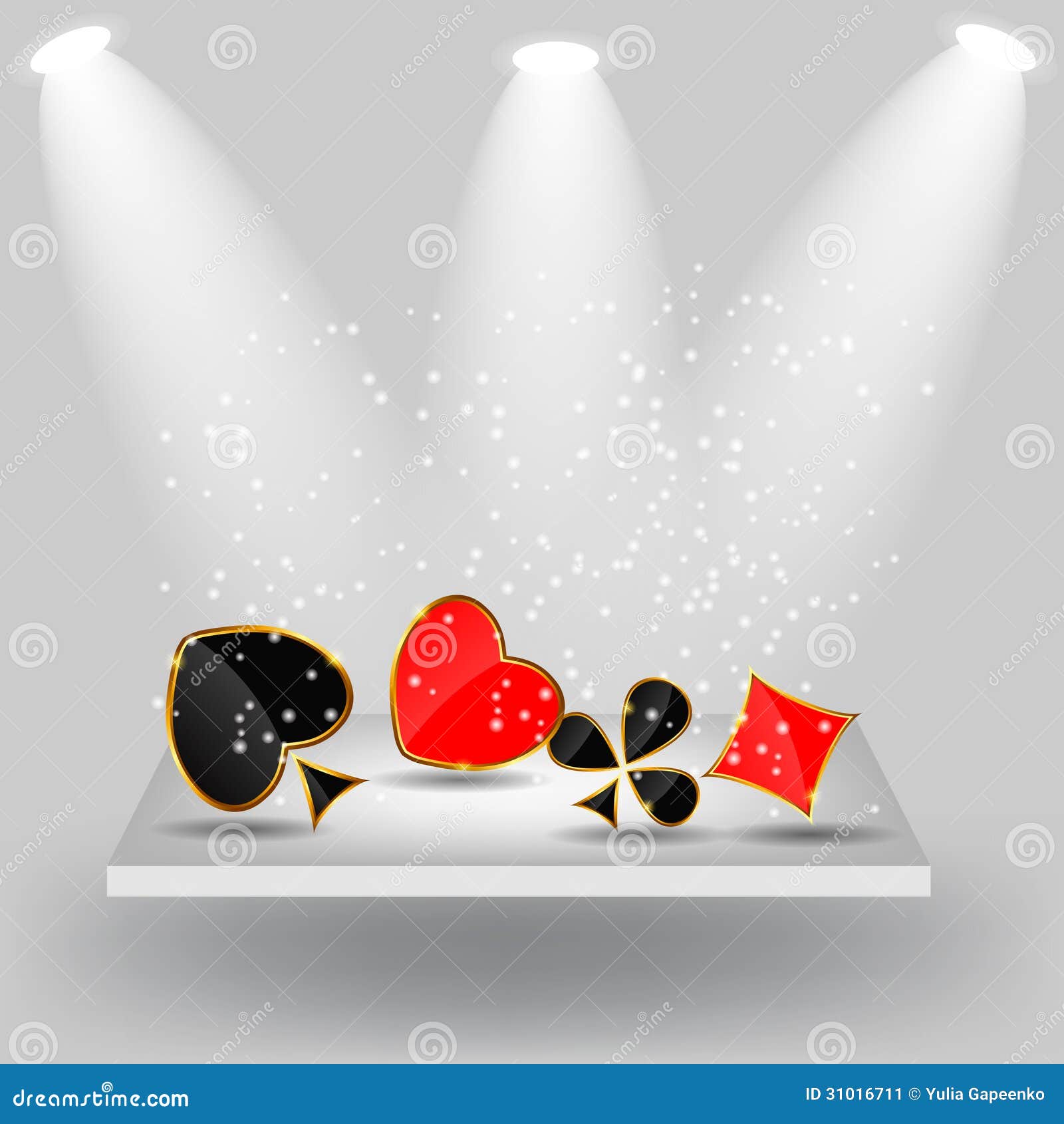 Abstract Background with Card Suits for Design. Stock Vector ...