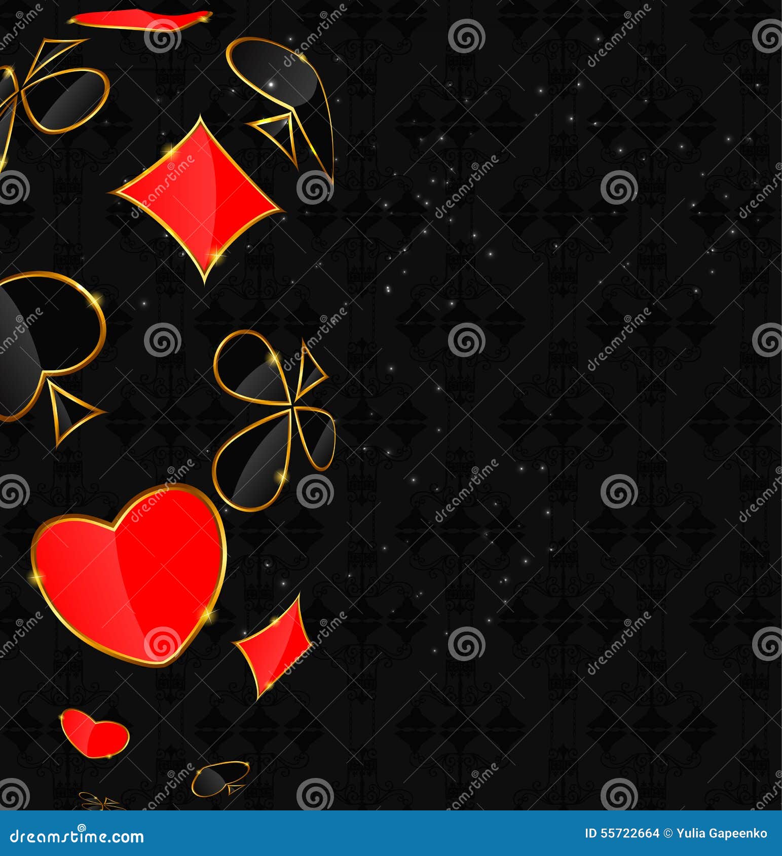 Abstract Background with Card Suits for Design Stock Vector ...