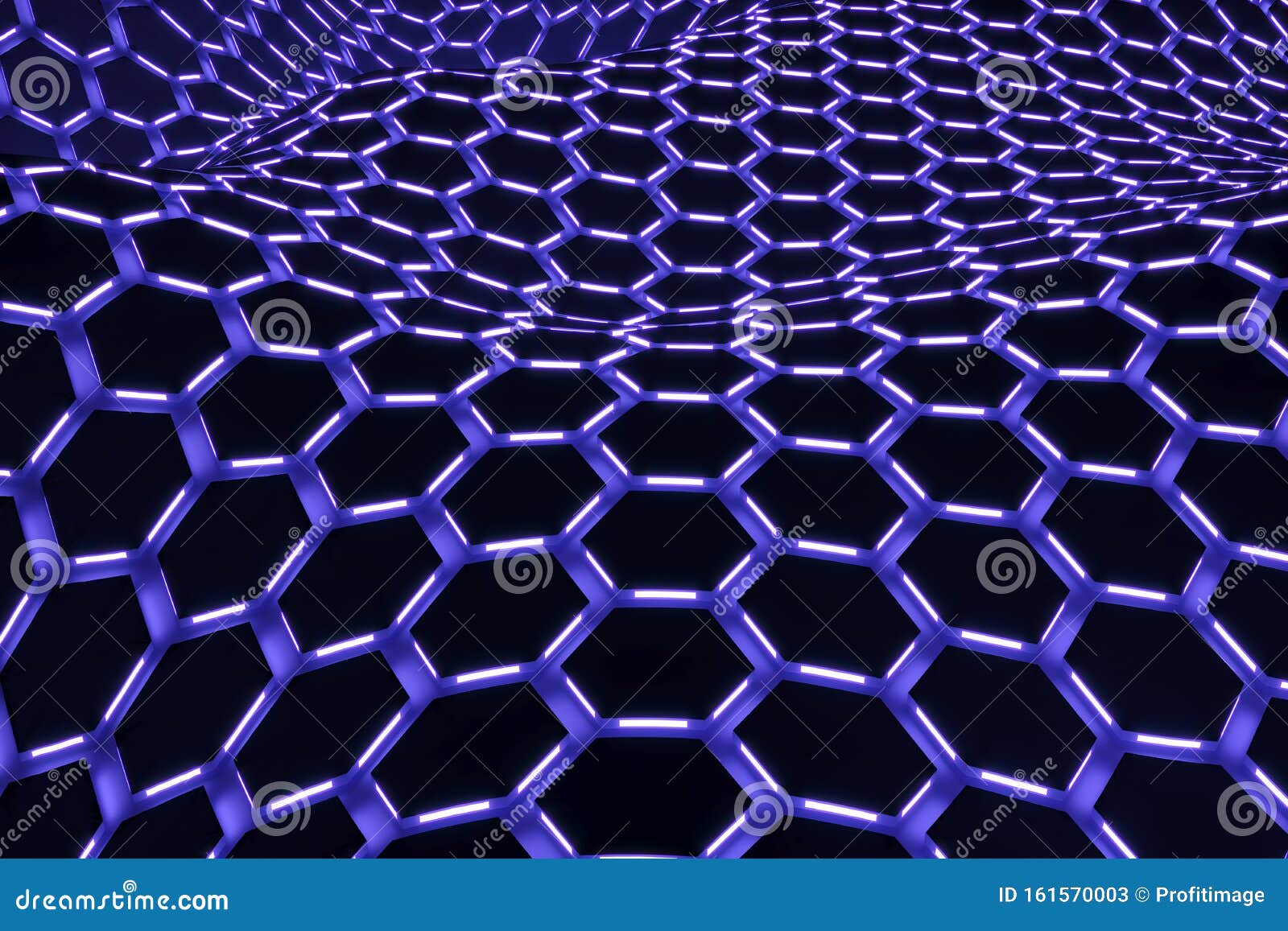 Abstract Background Cells Neon Concept Self Illumination Stock ...