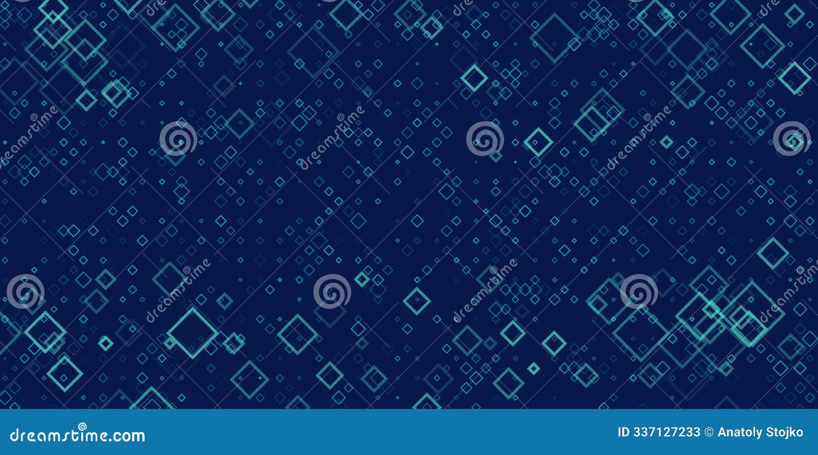 Blue Rhombus Tile Seamless Pattern. Interior Or Exterior Diamond Mosaic ...