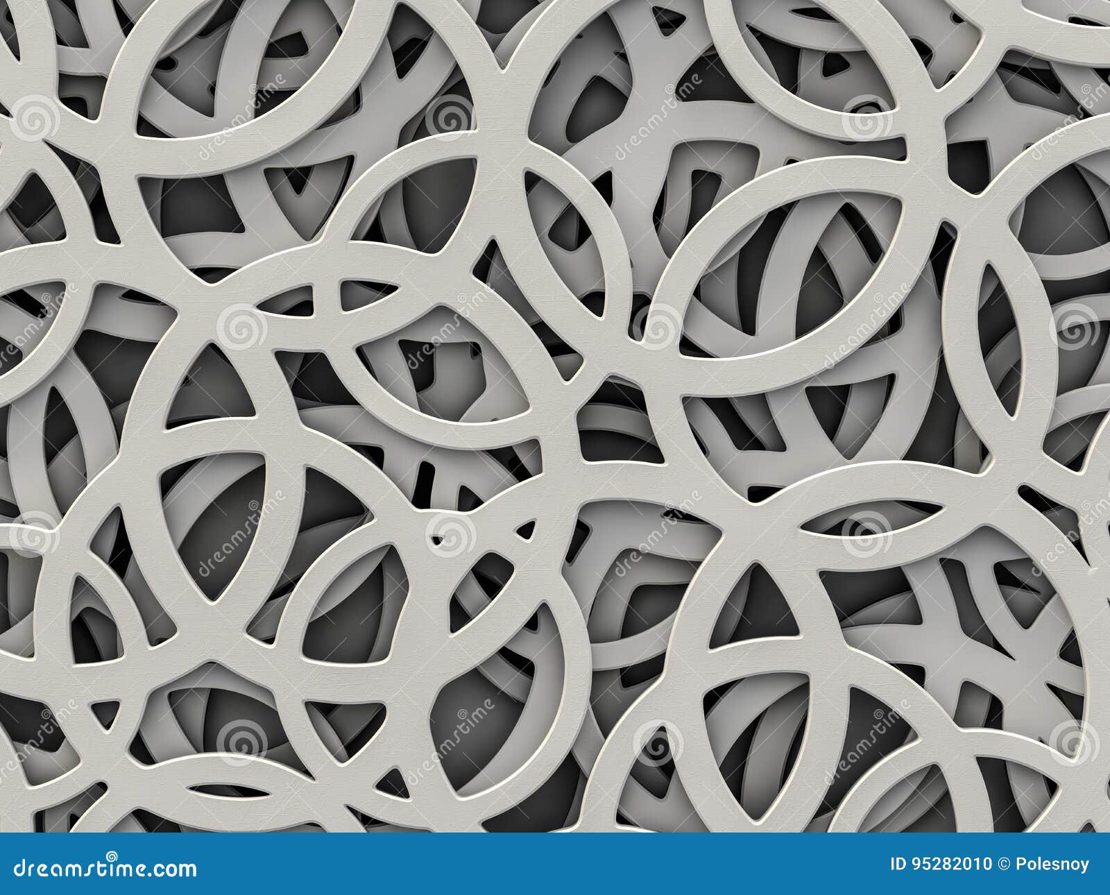 Abstract Background of a Chaotic Structure. 3D Stock Illustration ...