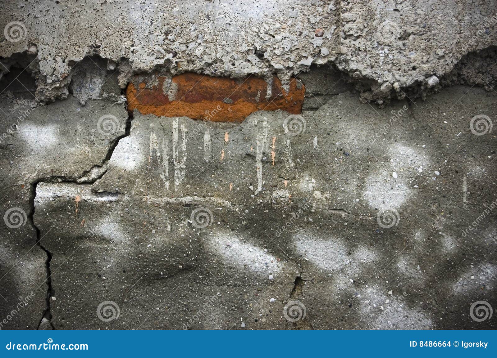 Abstract Background of Chipped Brickwall Stock Illustration ...