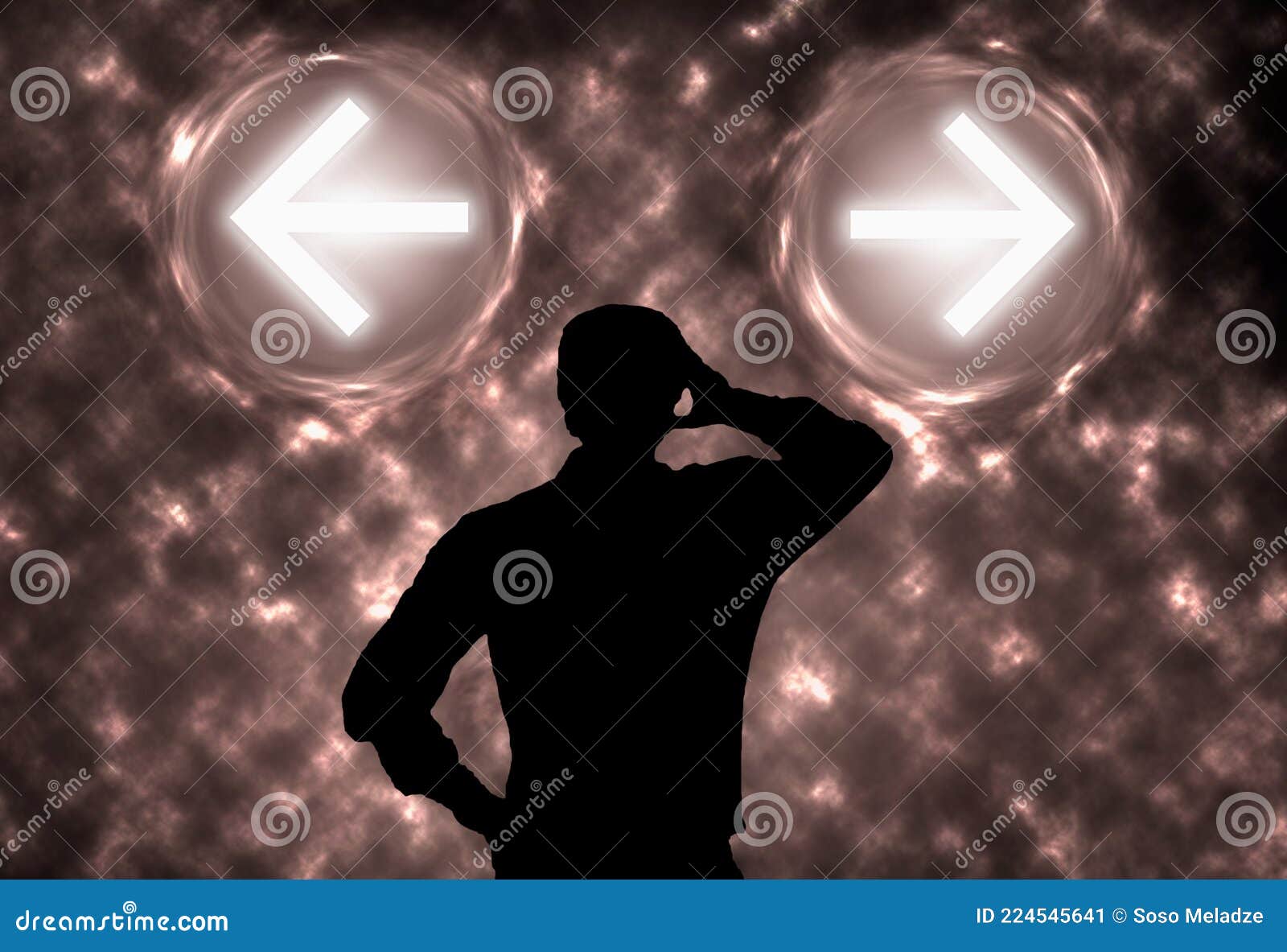 Abstract Background with Choice Concept. Decision Making, Business Man ...