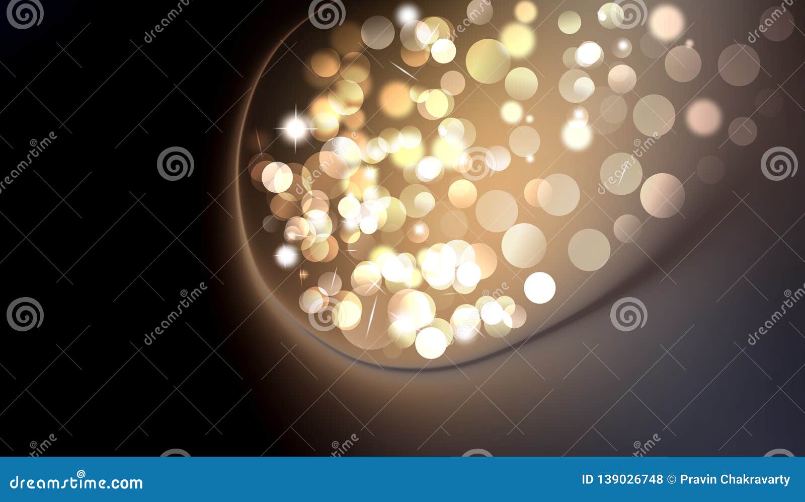 Abstract Background Christmas Magic Sparkle, Light Dots, Vector Bokeh ...
