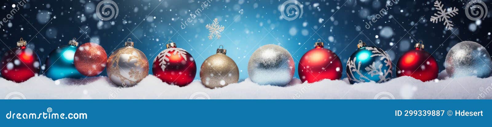 Abstract Background with Christmas Theme, Web Site Header or Footer ...