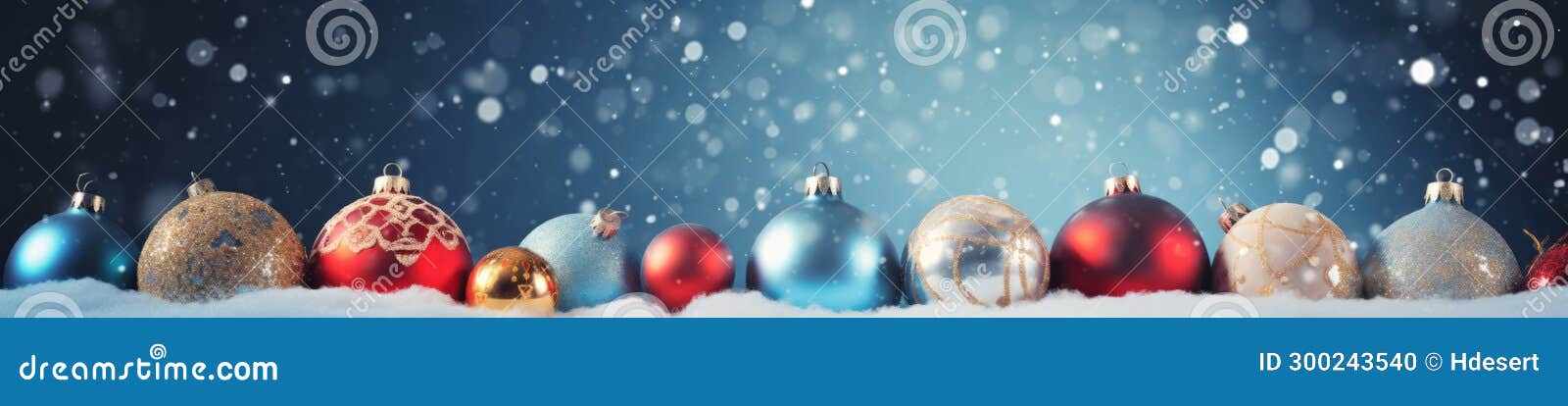 Abstract Background with Christmas Theme, Web Site Header or Footer ...