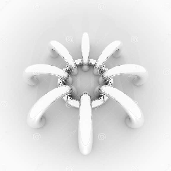 Abstract Background, Chrome Rings Stock Illustration - Illustration of ...
