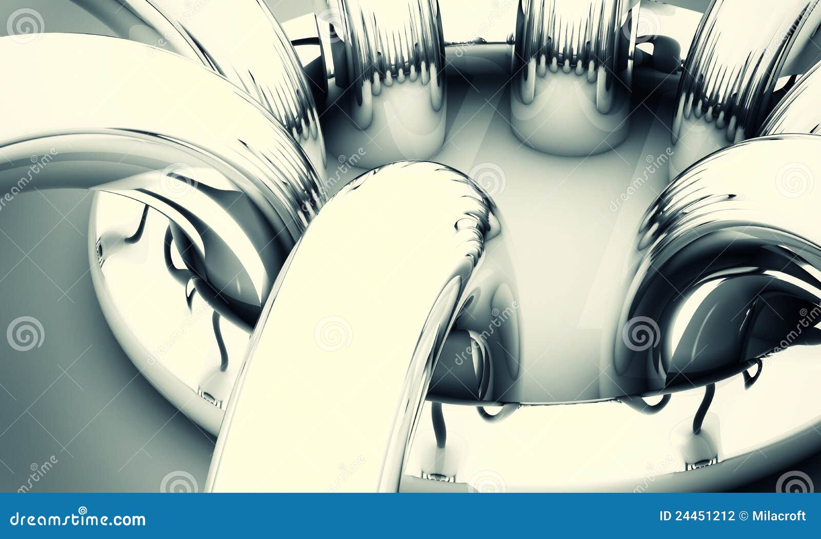 Abstract Background, Chrome Rings Stock Illustration - Illustration of ...