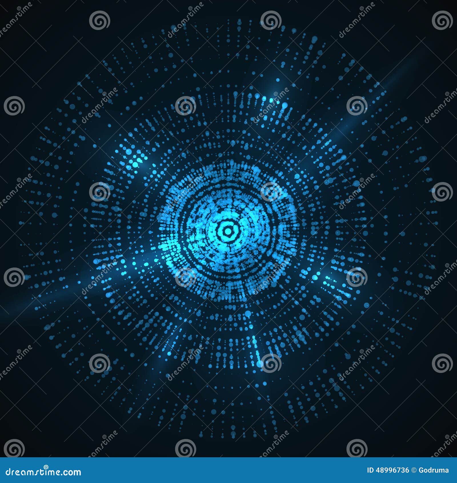 Abstract Background. Circle Futuristic Vector Stock Illustration ...