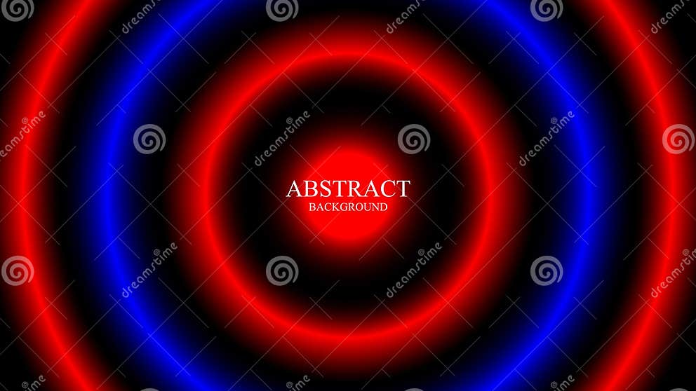 Abstract Background Circle Red and Blue Glow Gradient Illustration ...