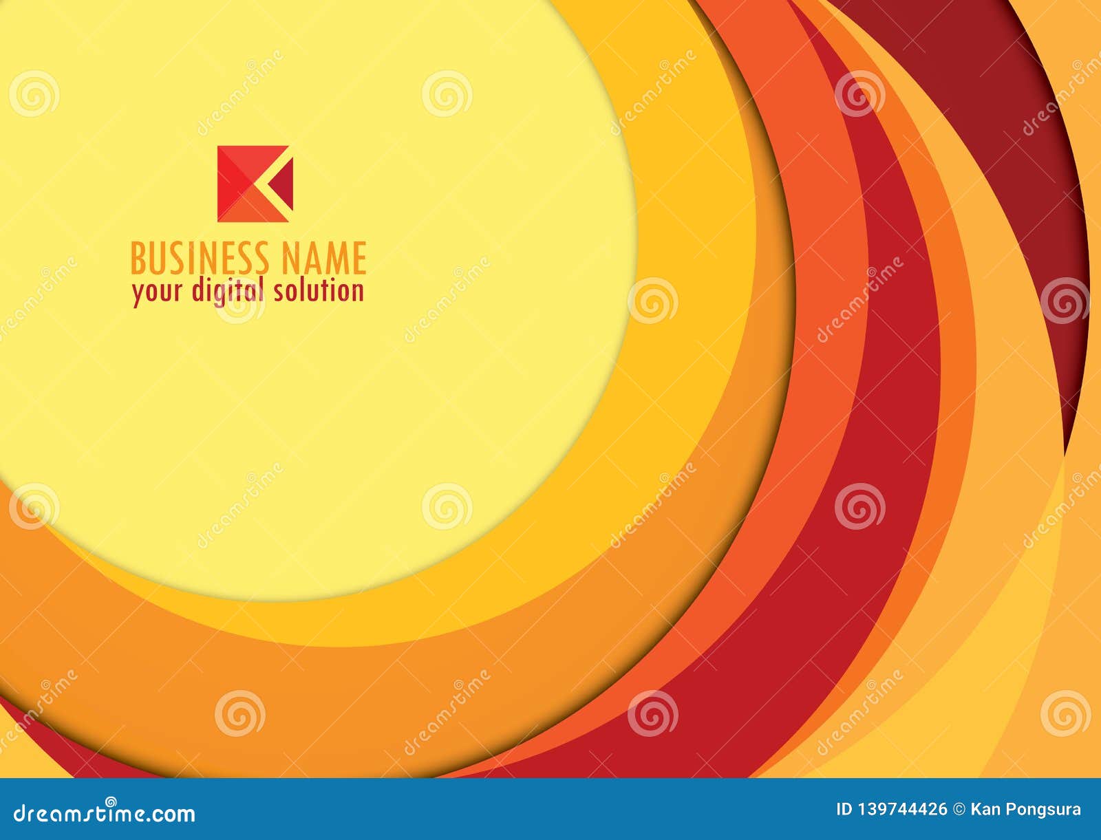 Abstract Background Circle Template Design Stock Vector - Illustration ...