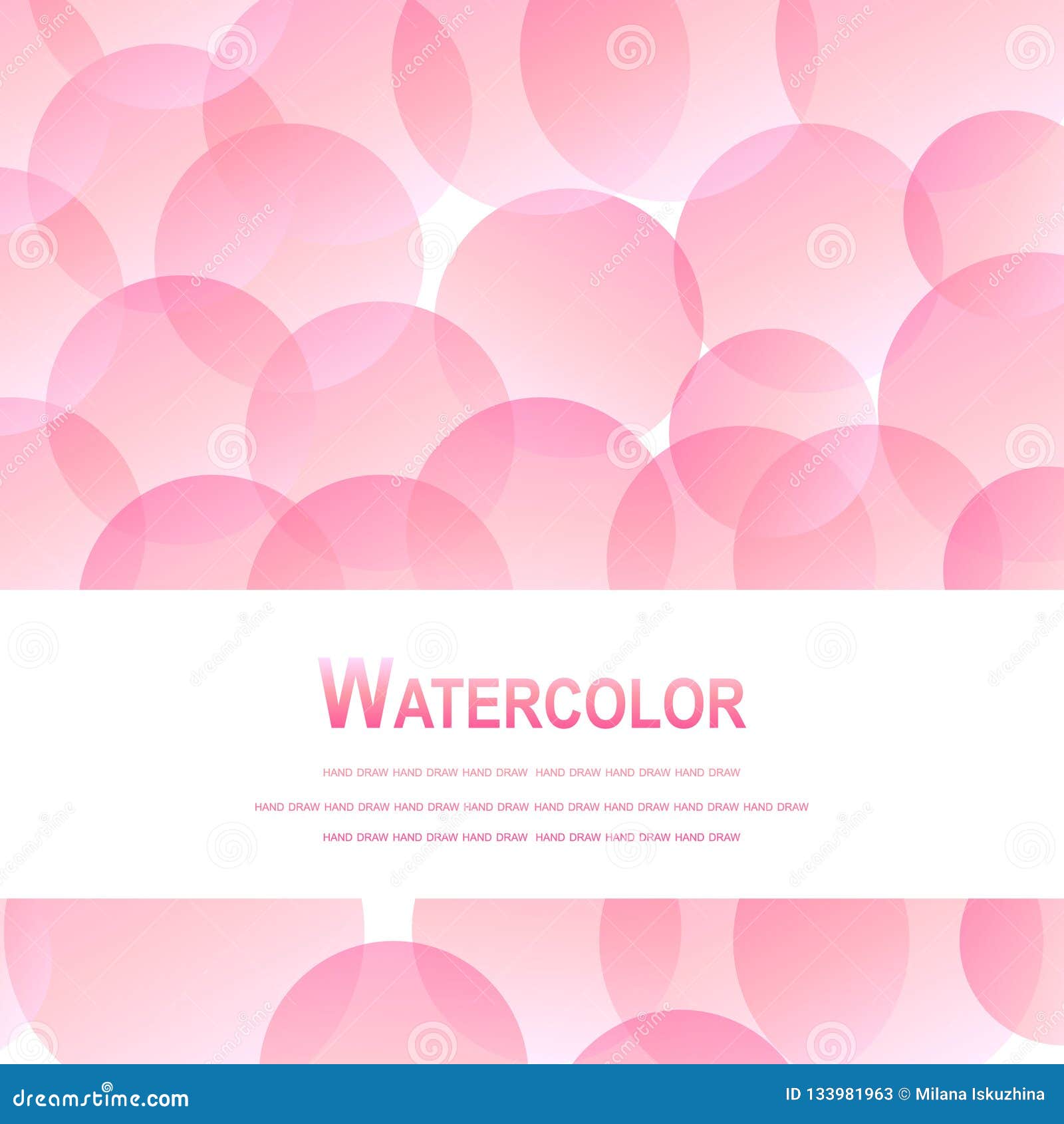 Abstract Background with Circles. Circles of Rose Gradient Color Stock ...