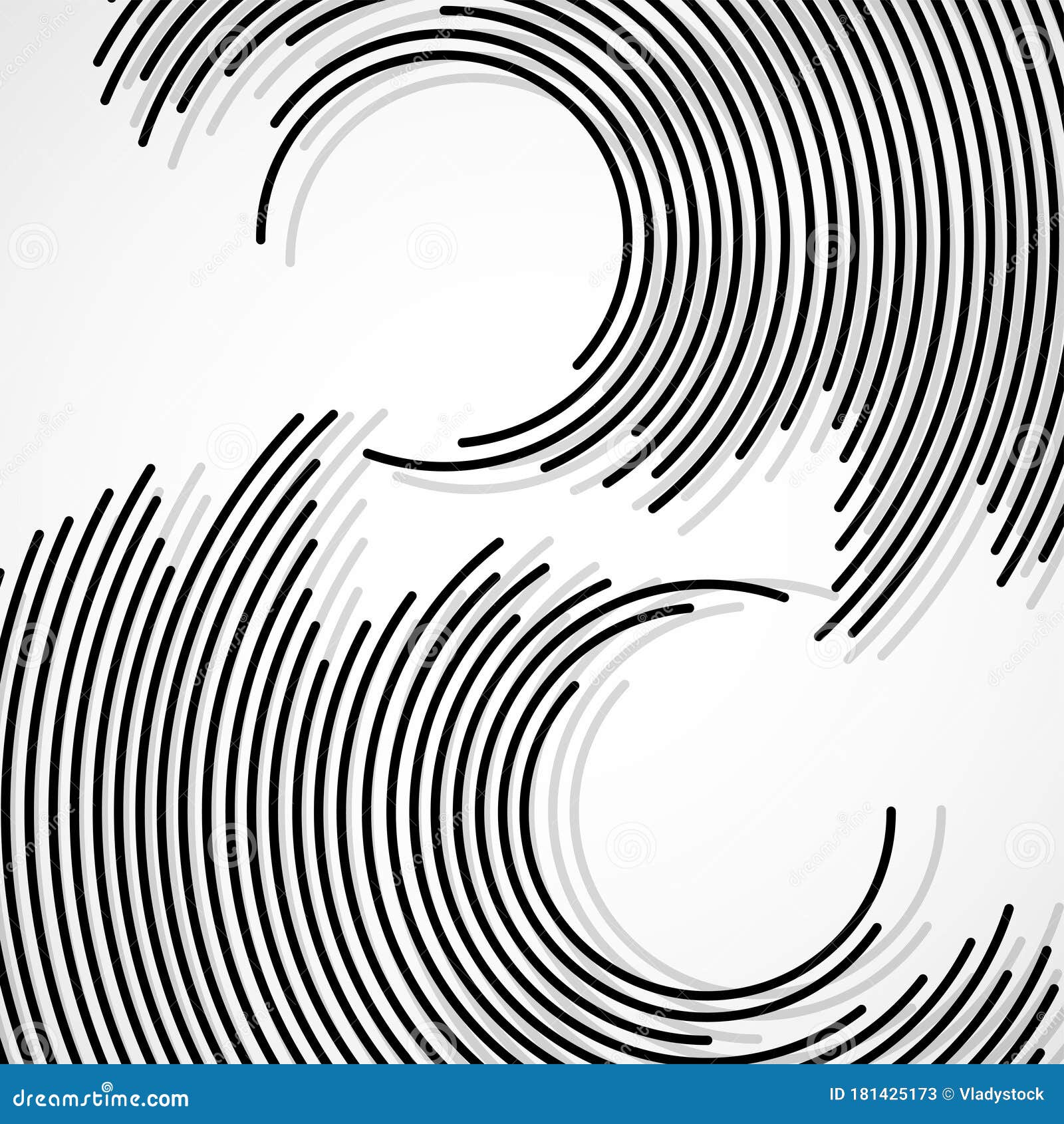 Abstract Background of Circles with Lines, Technology Backdrop ...