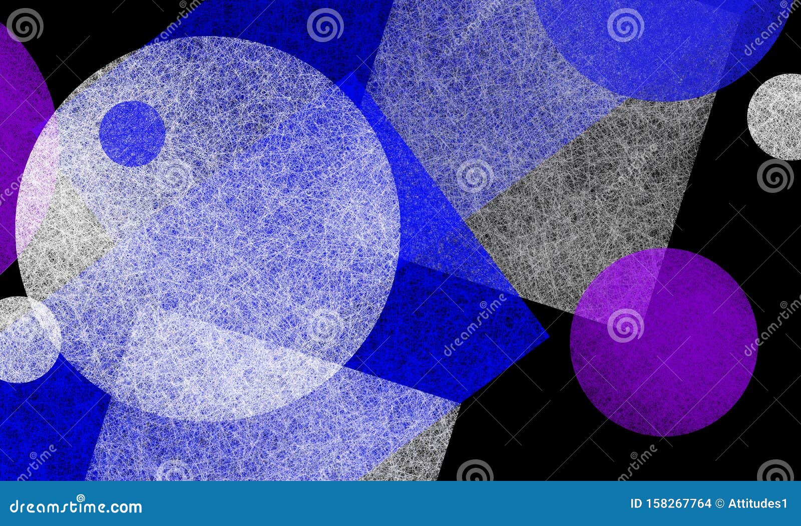 Abstract Background with Circles Rectangles and Diamond Shapes with ...