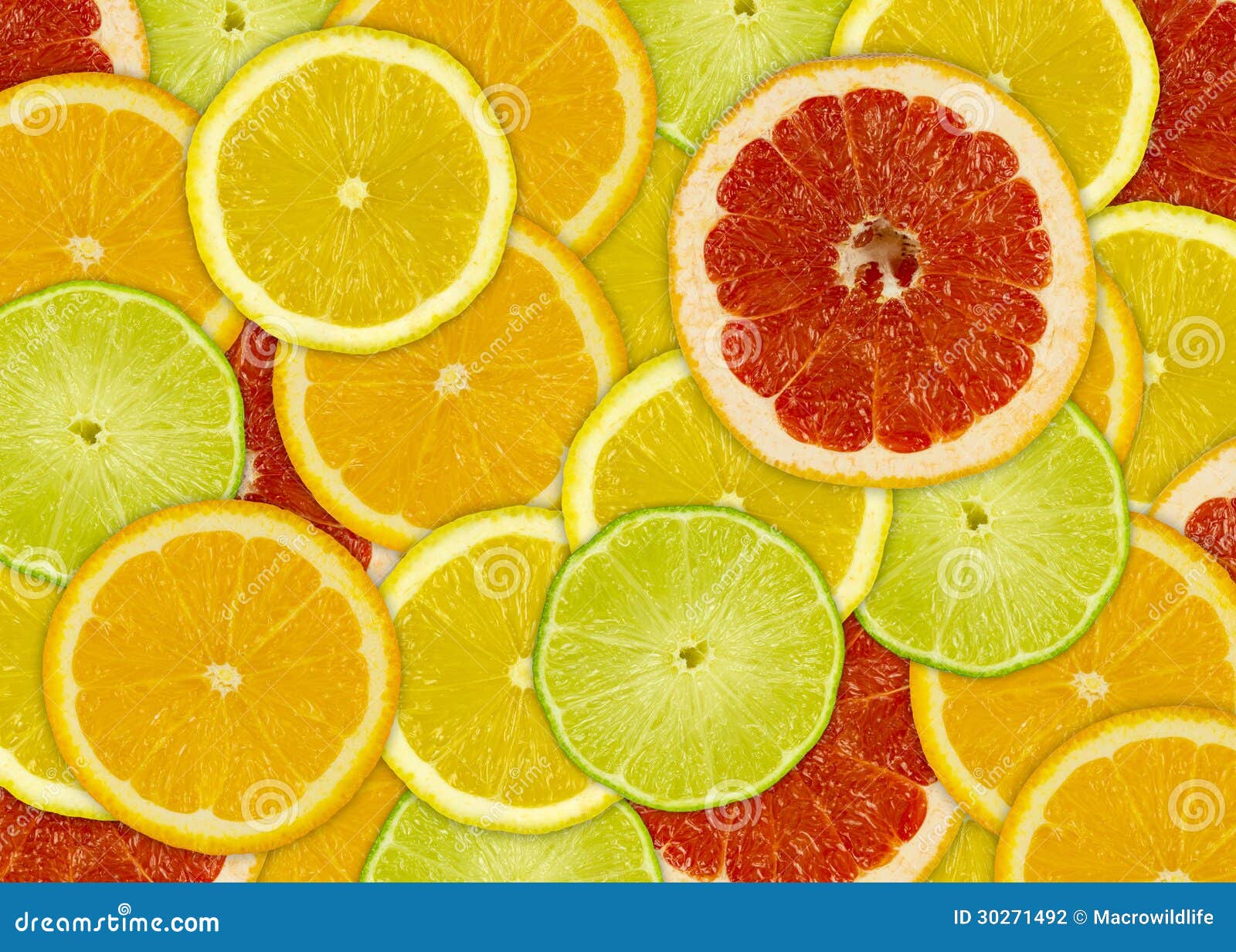Abstract Background with Citrus-fruits Slices Stock Photo - Image of ...
