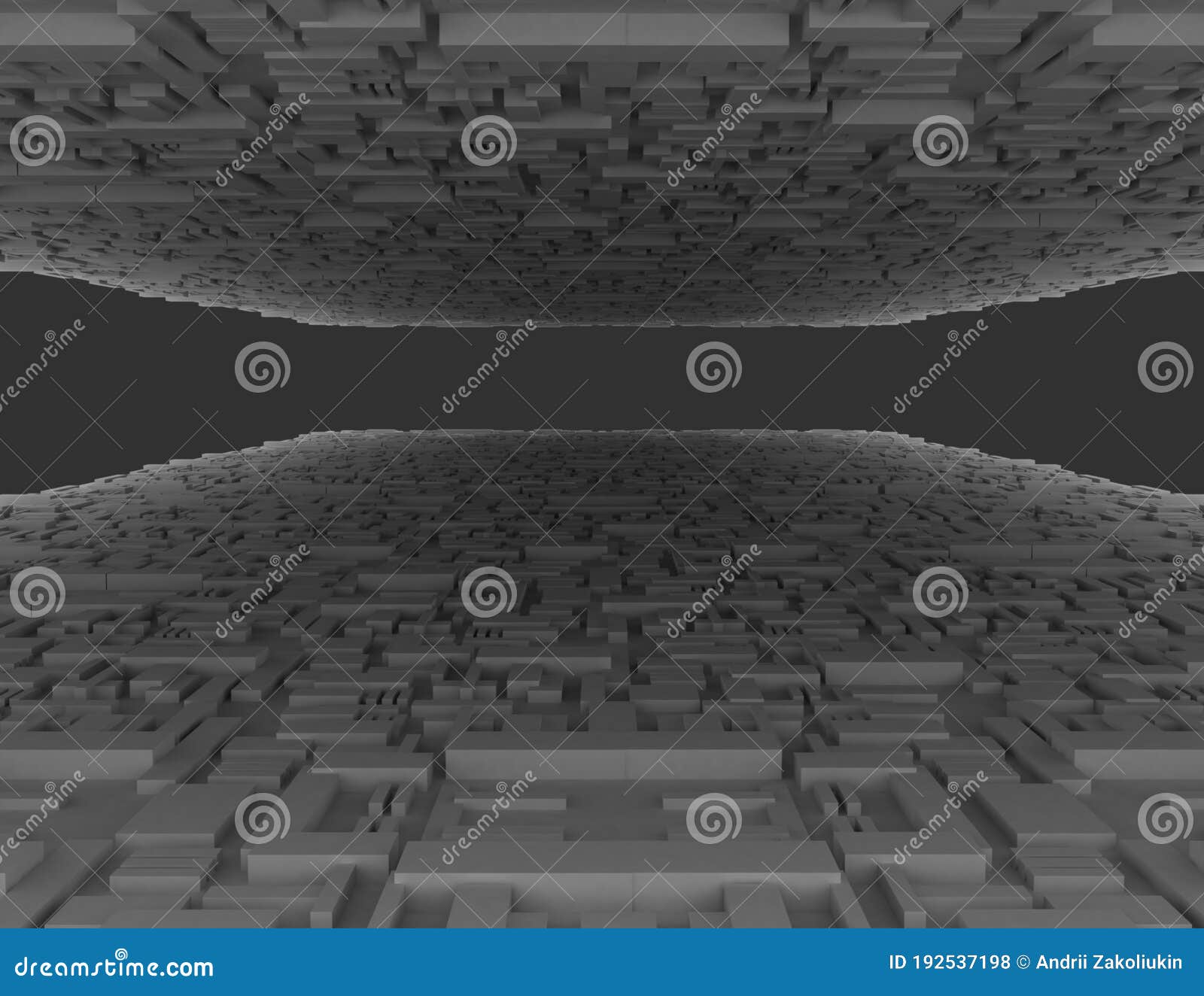 Abstract Background City Concept. 3d Rendred Illustration Stock Photo ...